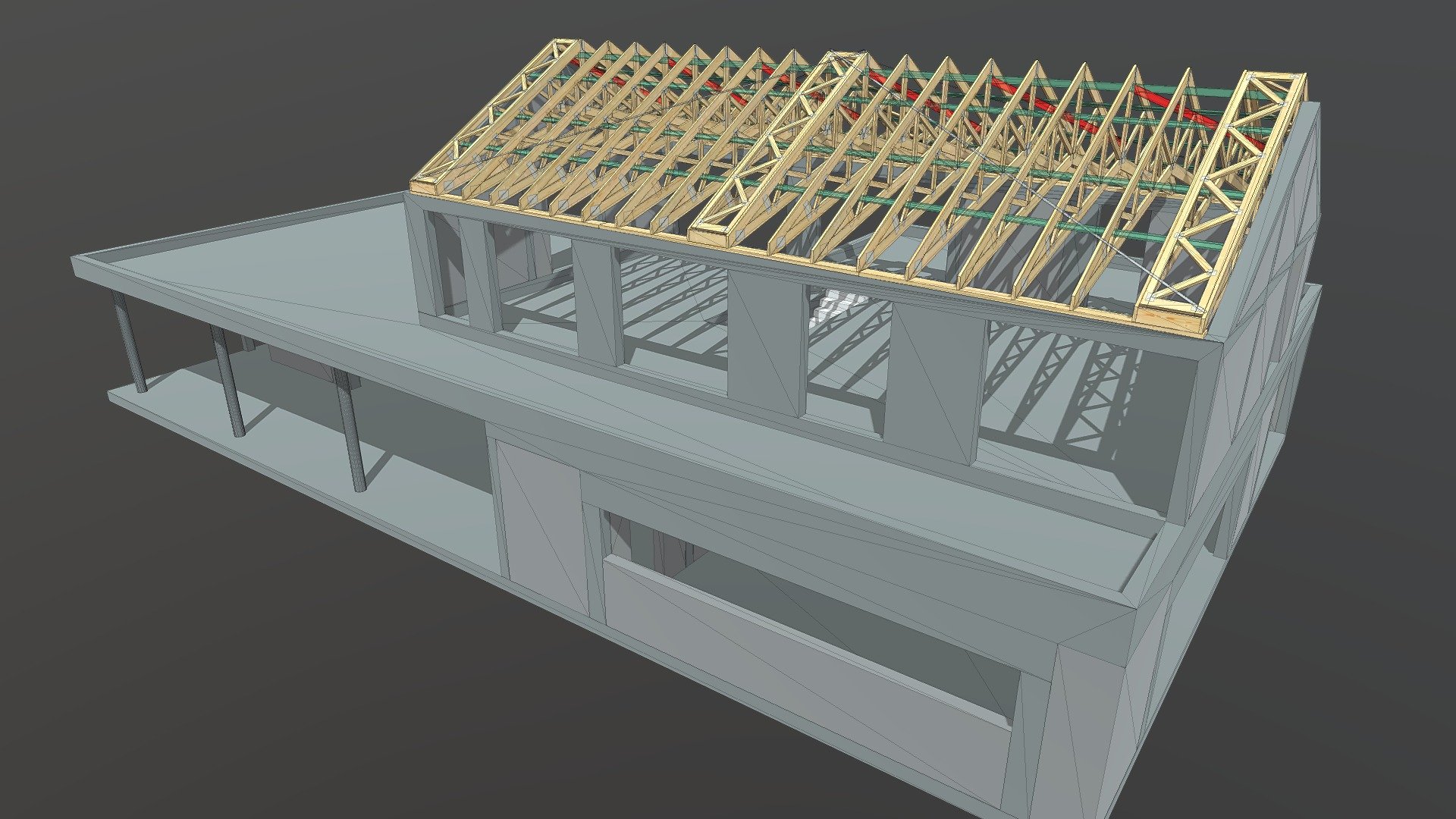 Engineering Roof Structure - 3D model by KD - INVEST inwestycje i ...