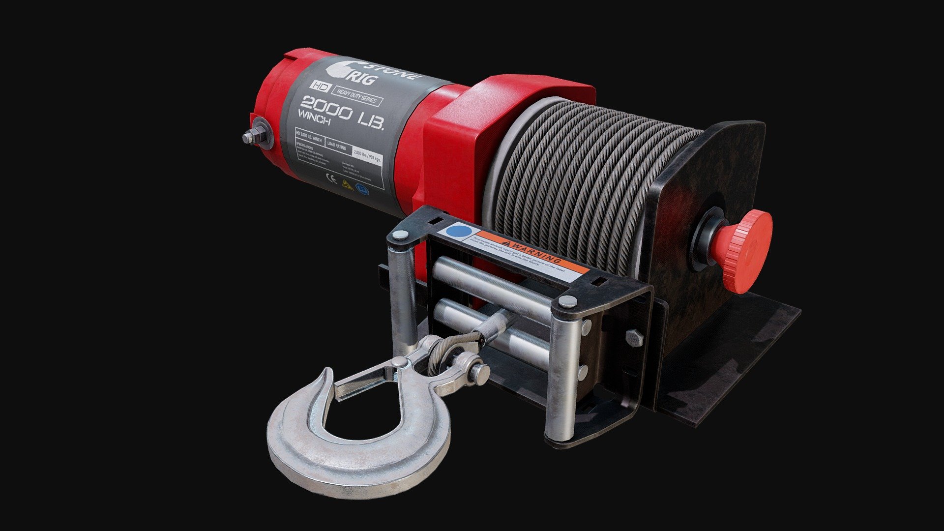 Winch - 3D model by johnrushing [3e3cfa0] - Sketchfab