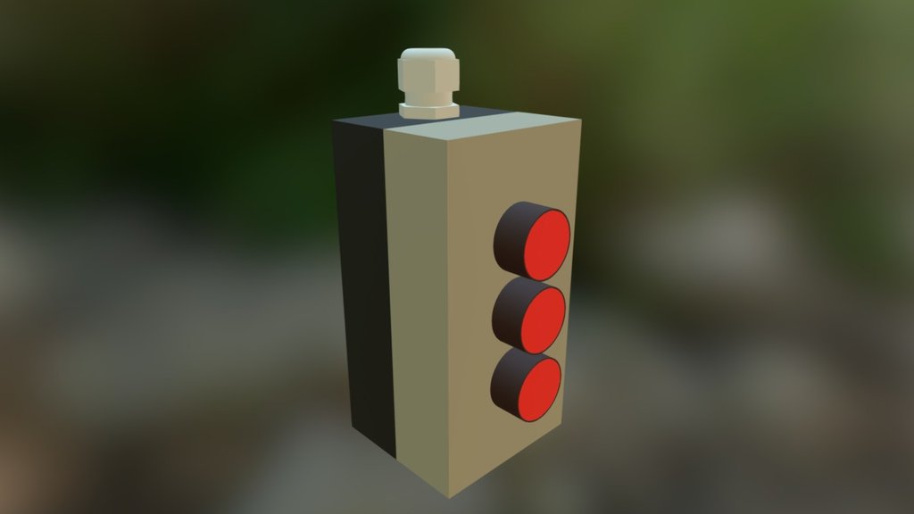 Botonera 3 pulsadores - Download Free 3D model by SmartSec.cl ...