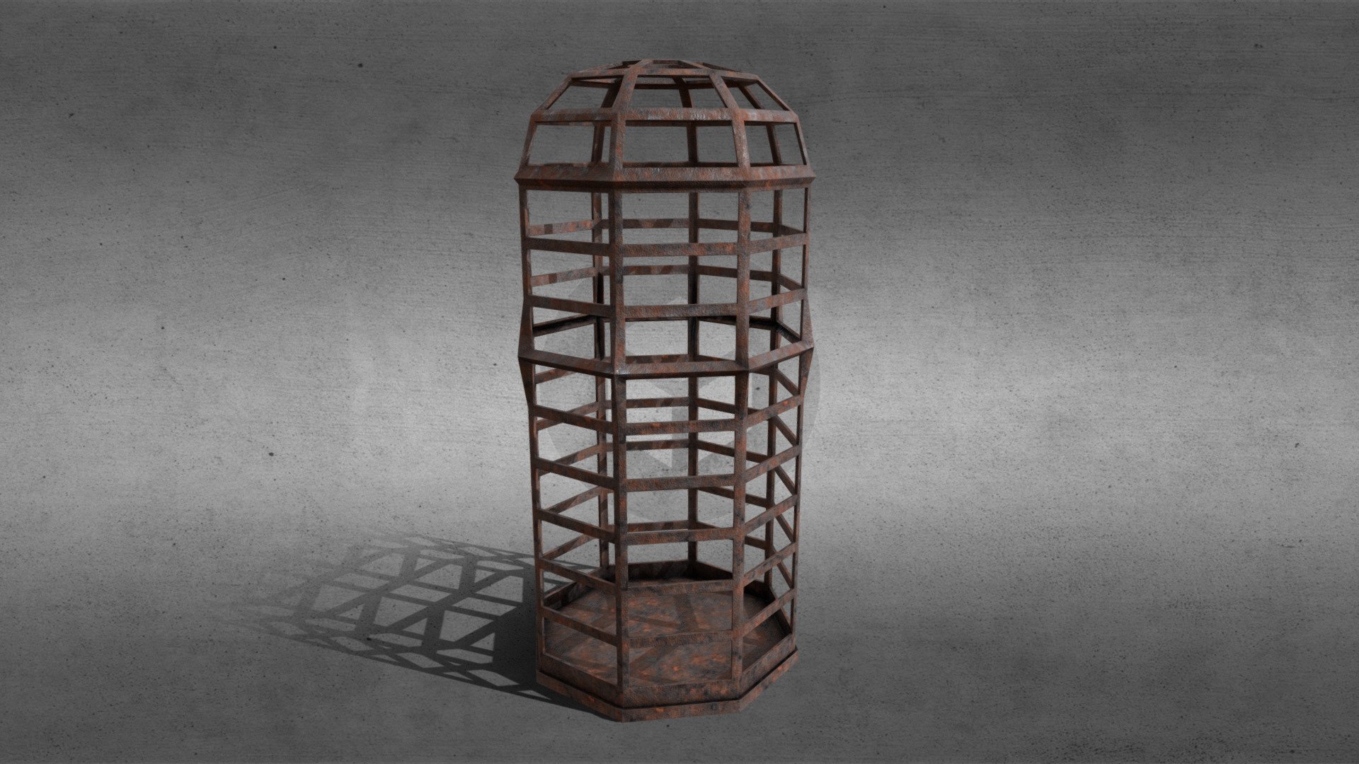 rusty dungeon cage - Download Free 3D model by Samuel F. Johanns ...