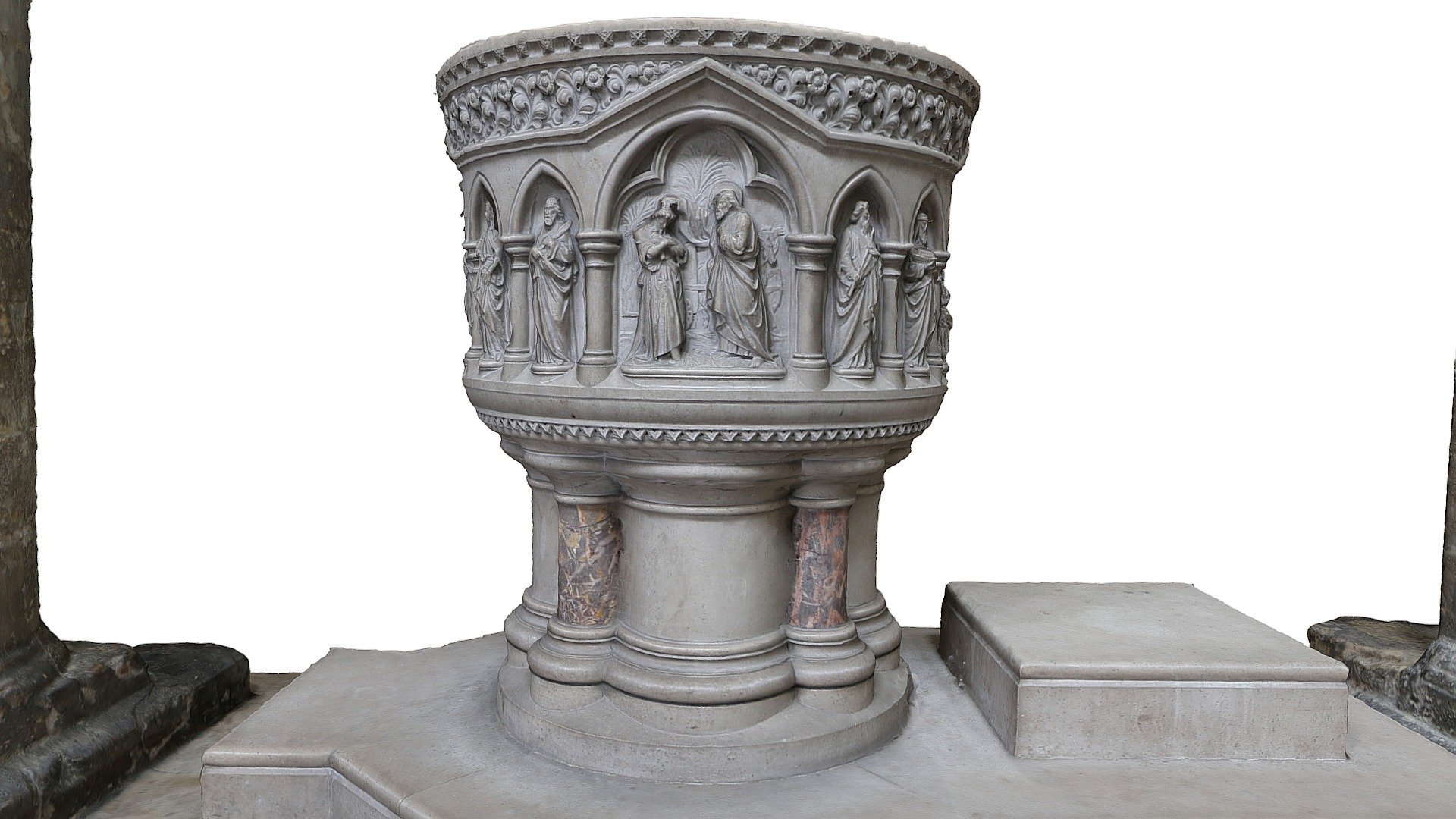 Thomas Earp font 1893 - 3D model by Rochester Cathedral ...
