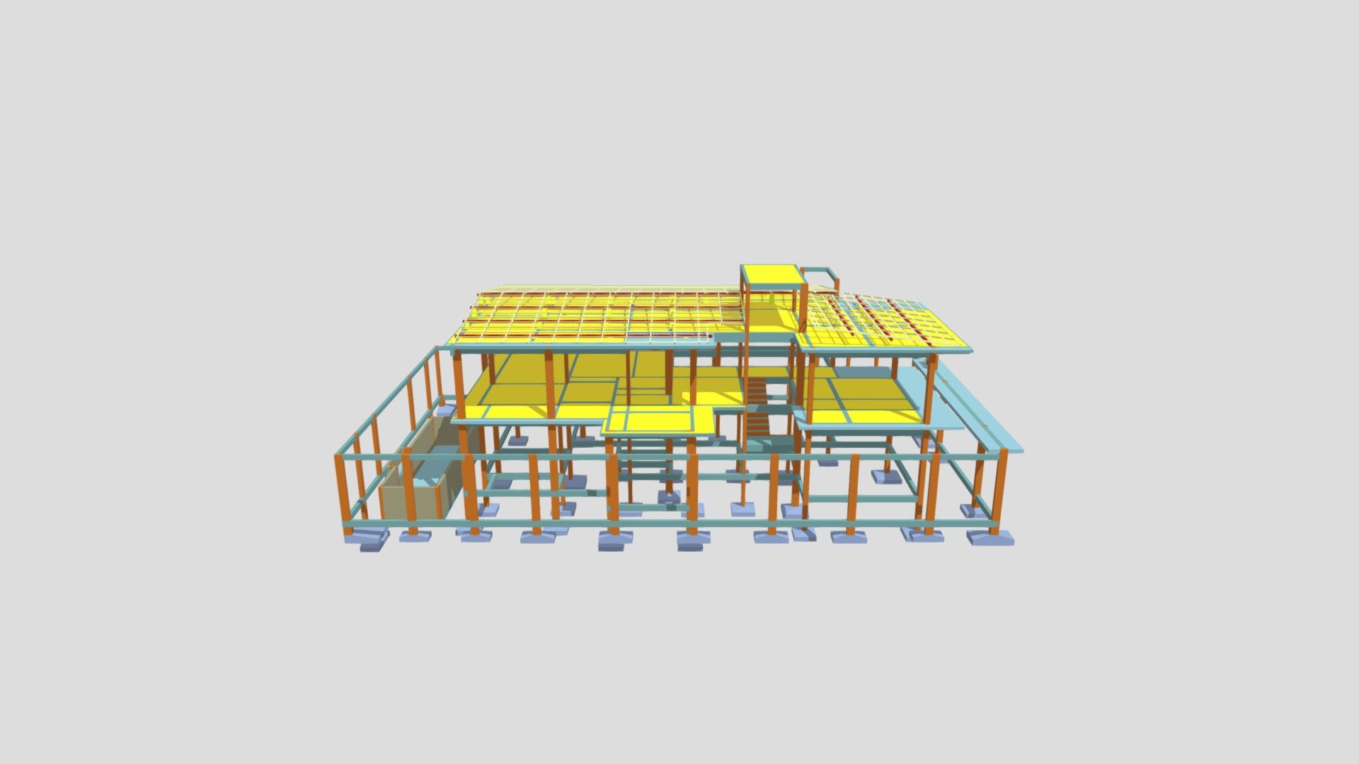 Modelo Estrutural - 3D - 3D model by euclyydes [3e40e2a] - Sketchfab
