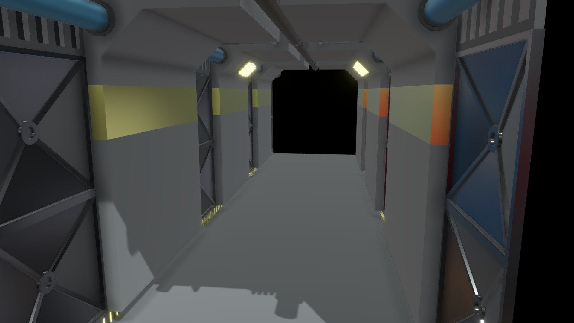 Vault Corridor sample - 3D model by themighty808 [3e42d71] - Sketchfab