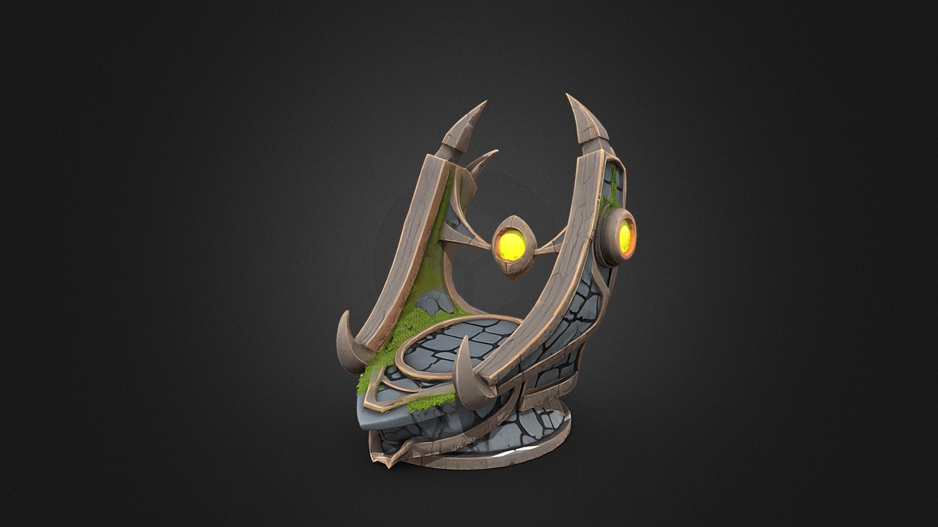 Sculptural Throne - 3D model by GANDEVA (@gandevap) [3e43c9b] - Sketchfab