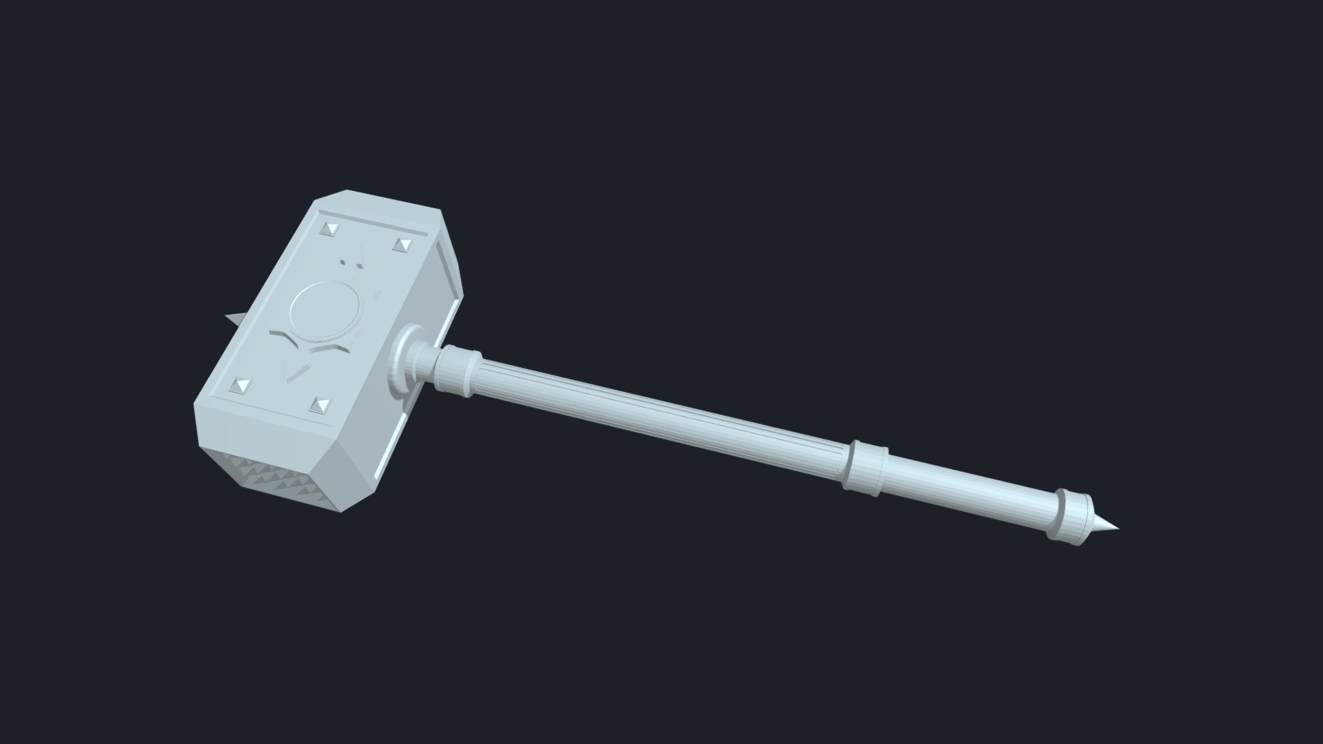 Shao Kahn's Wrath Hammer - Game Asset - 3D model by Rhianna Carr ...
