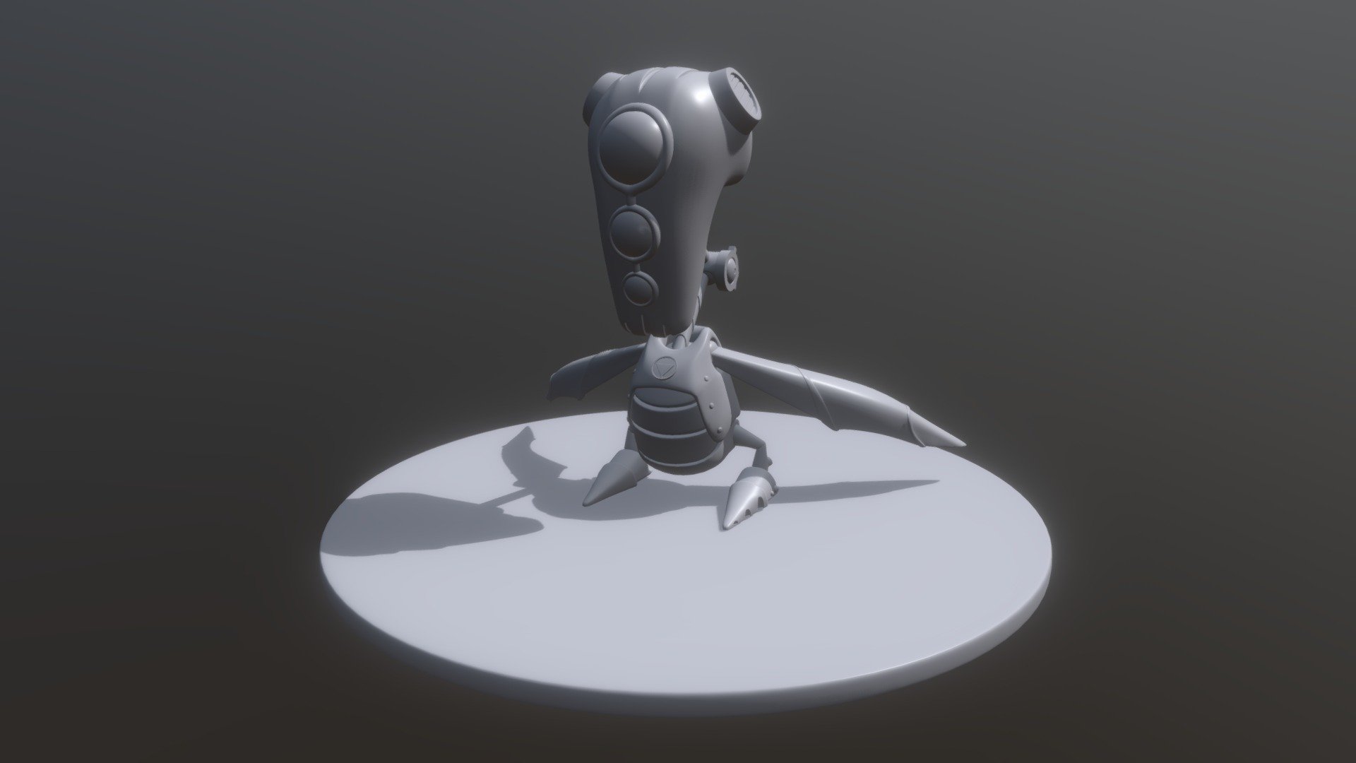 3 Eyed Robot With Wings - 3D model by Adelle Danica S (@adelle ...