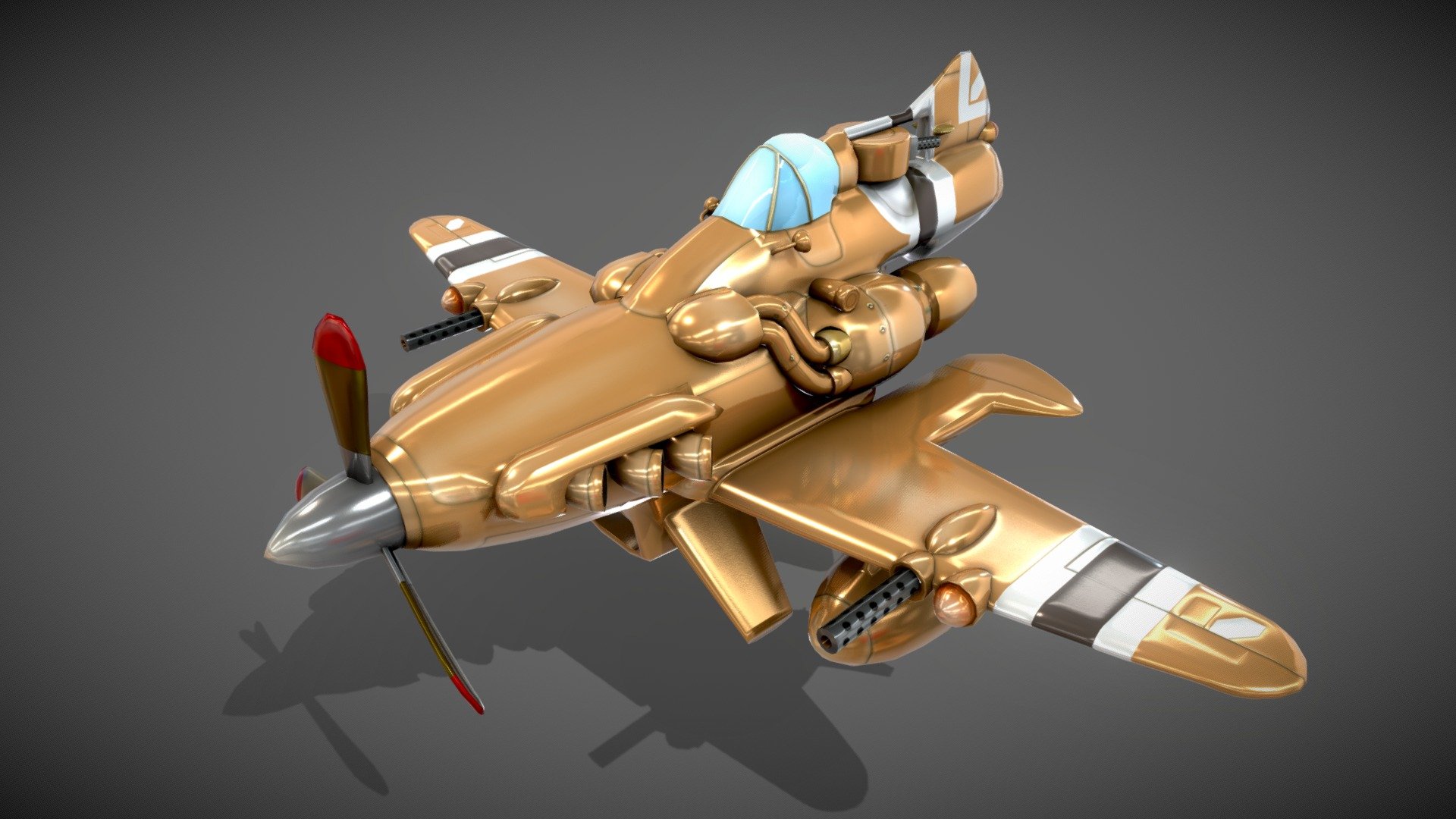 Plane_ VR - Buy Royalty Free 3D model by vustudios [3e4736b ...