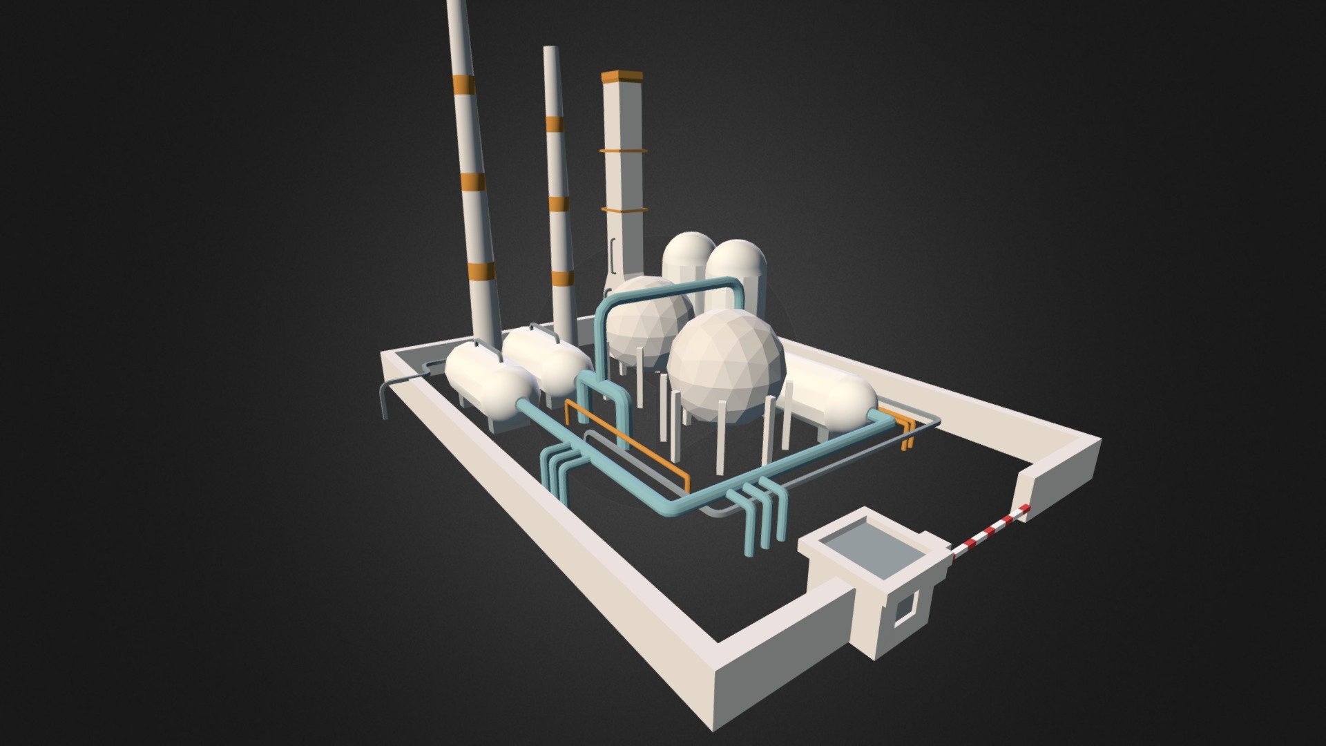 Industrial powerplant - 3D model by daviddickball [3e49aff] - Sketchfab