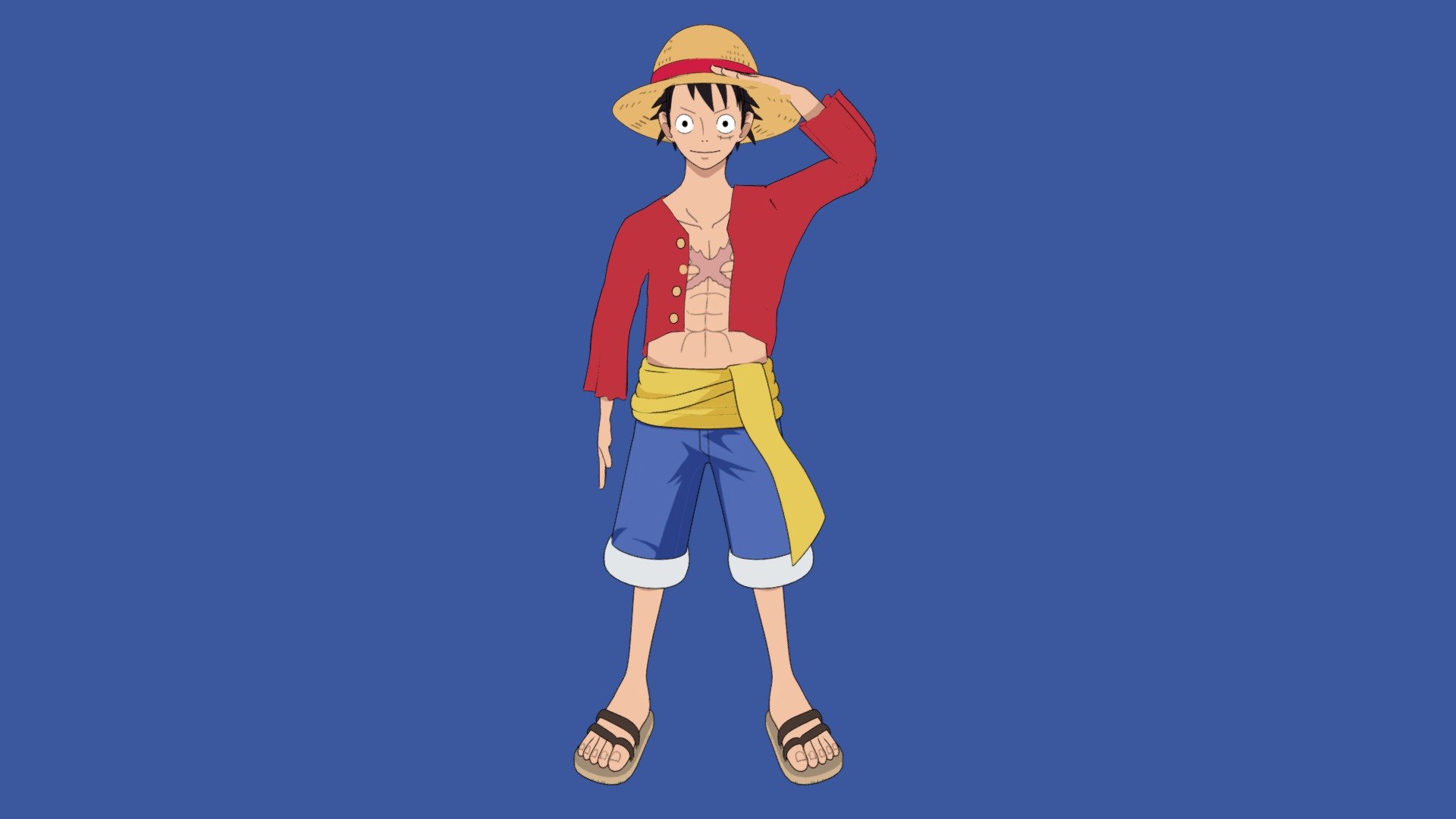 Monkey D. Luffy - Download Free 3D model by Godfrey (SteamySenpai ...