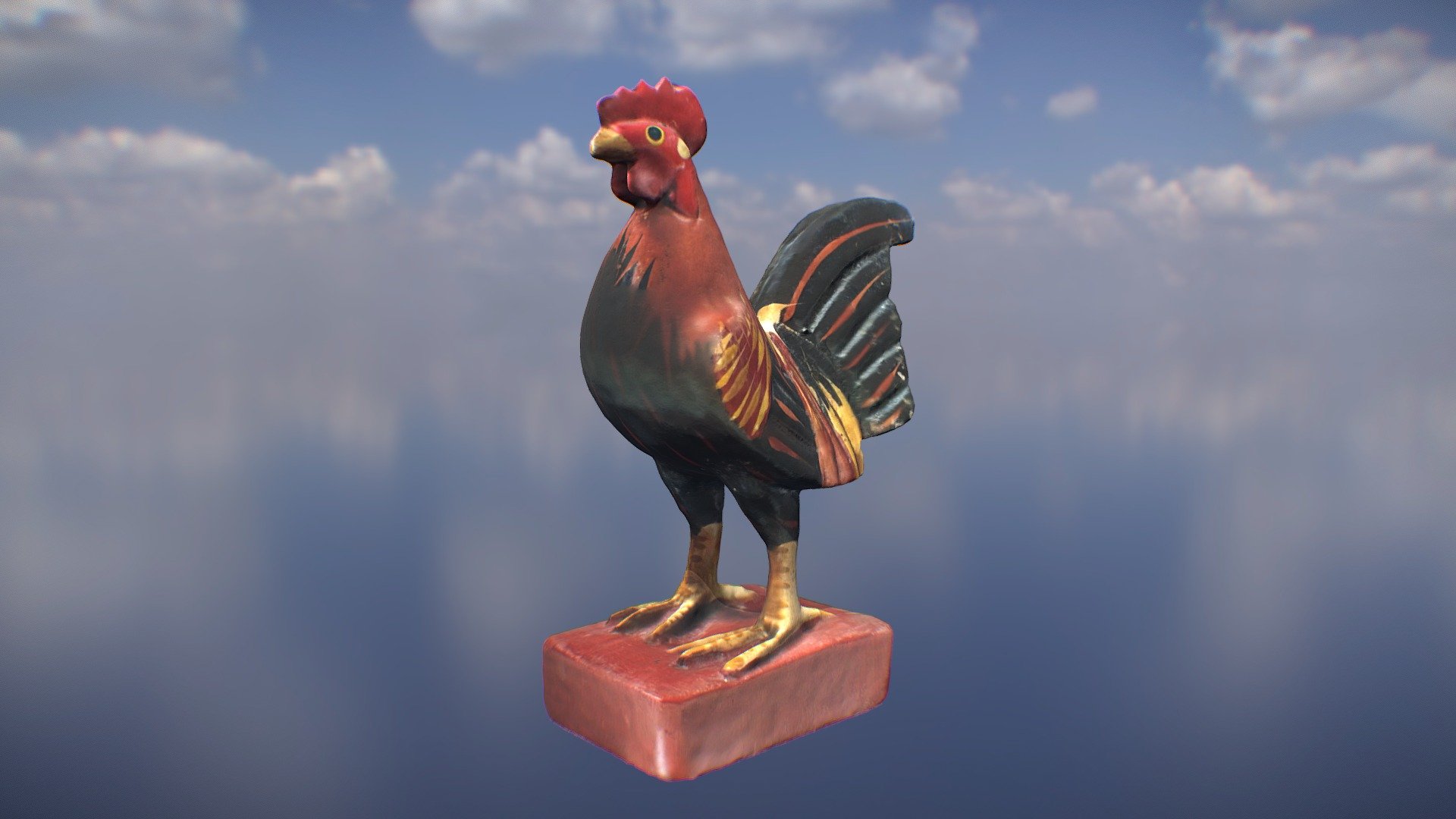 Wooden Chicken Figurine - 3D model by AnshiNoWara [3e4b1d9] - Sketchfab