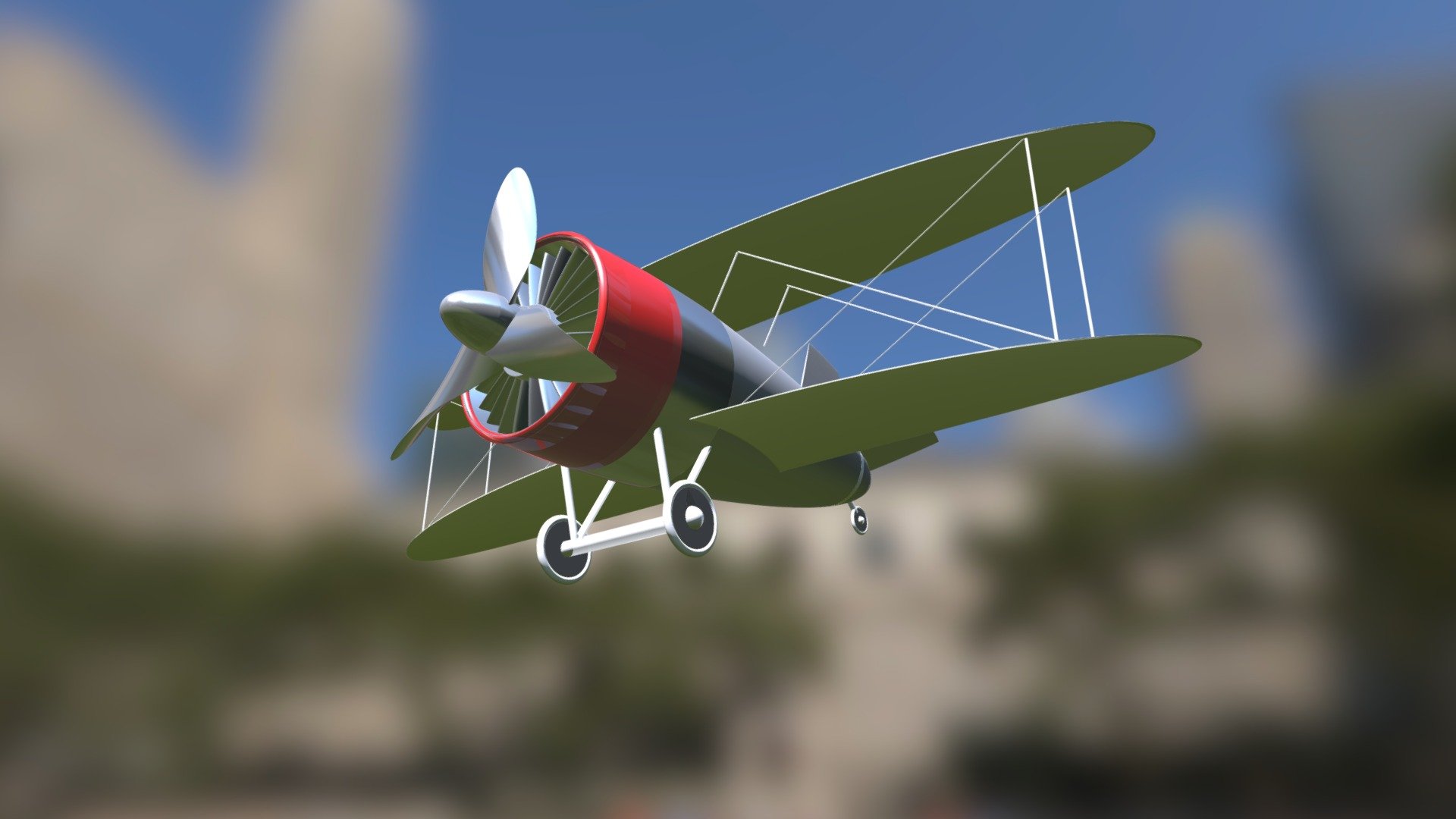 Biplan - 3D model by azo [3e4bcc4] - Sketchfab