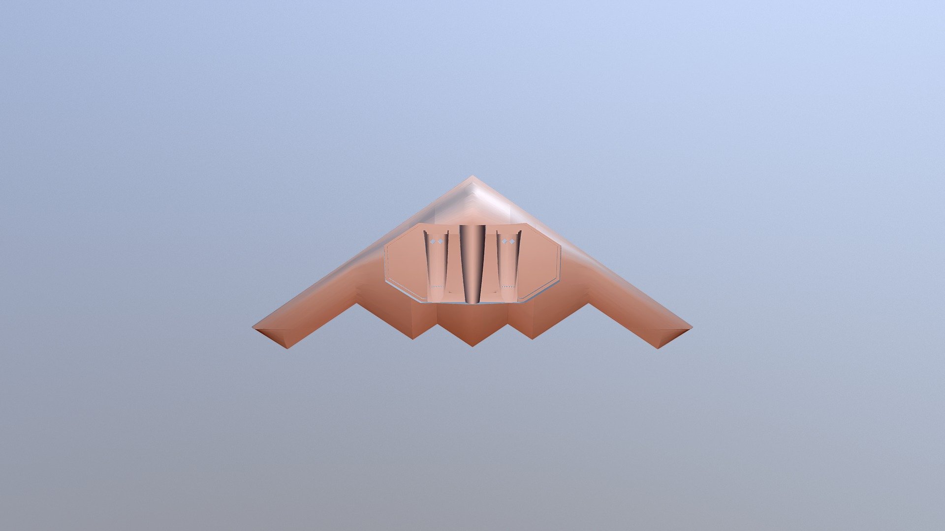 B2 Bomber Stealth Solid Model 32scale Resurfaced - 3D model by design ...