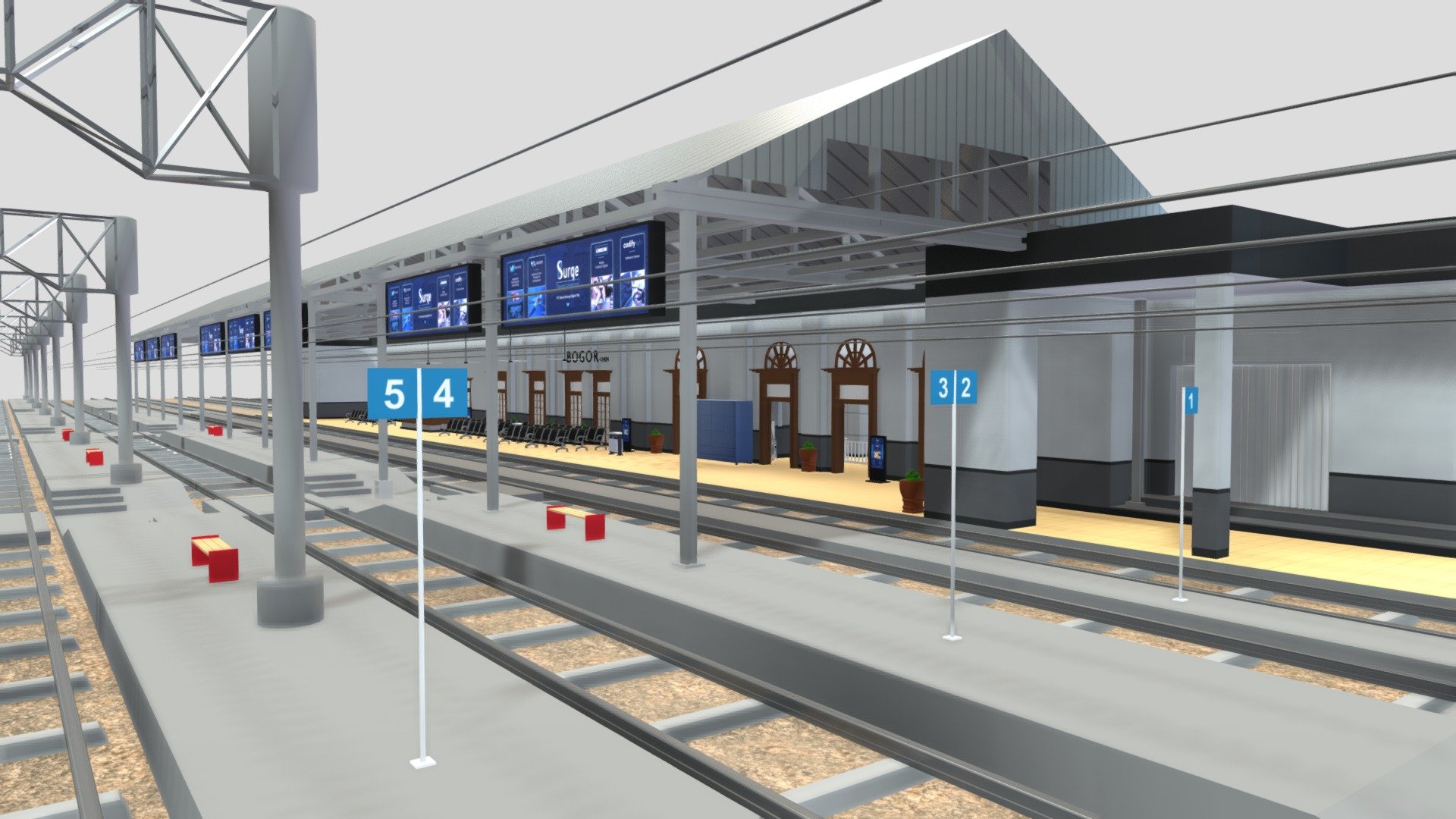 SURGE_STASIUN_BOGOR - 3D model by macroad [3e4e981] - Sketchfab