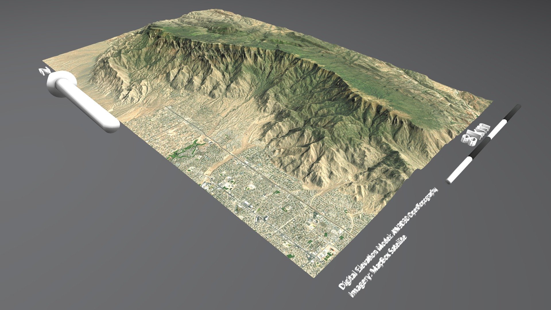 Sandia Mountains, NM, USA - Download Free 3D model by Sara Carena ...
