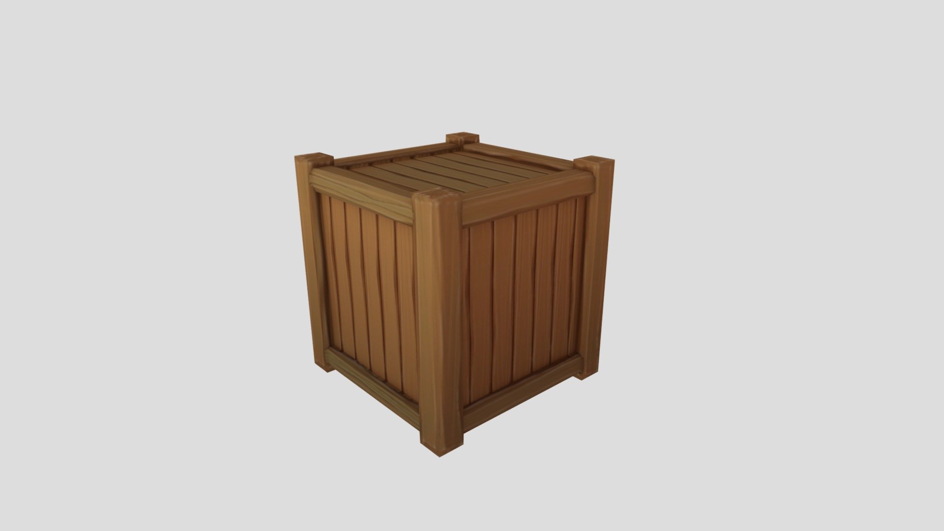 Procedural stylized crate mesh test - Download Free 3D model by ...