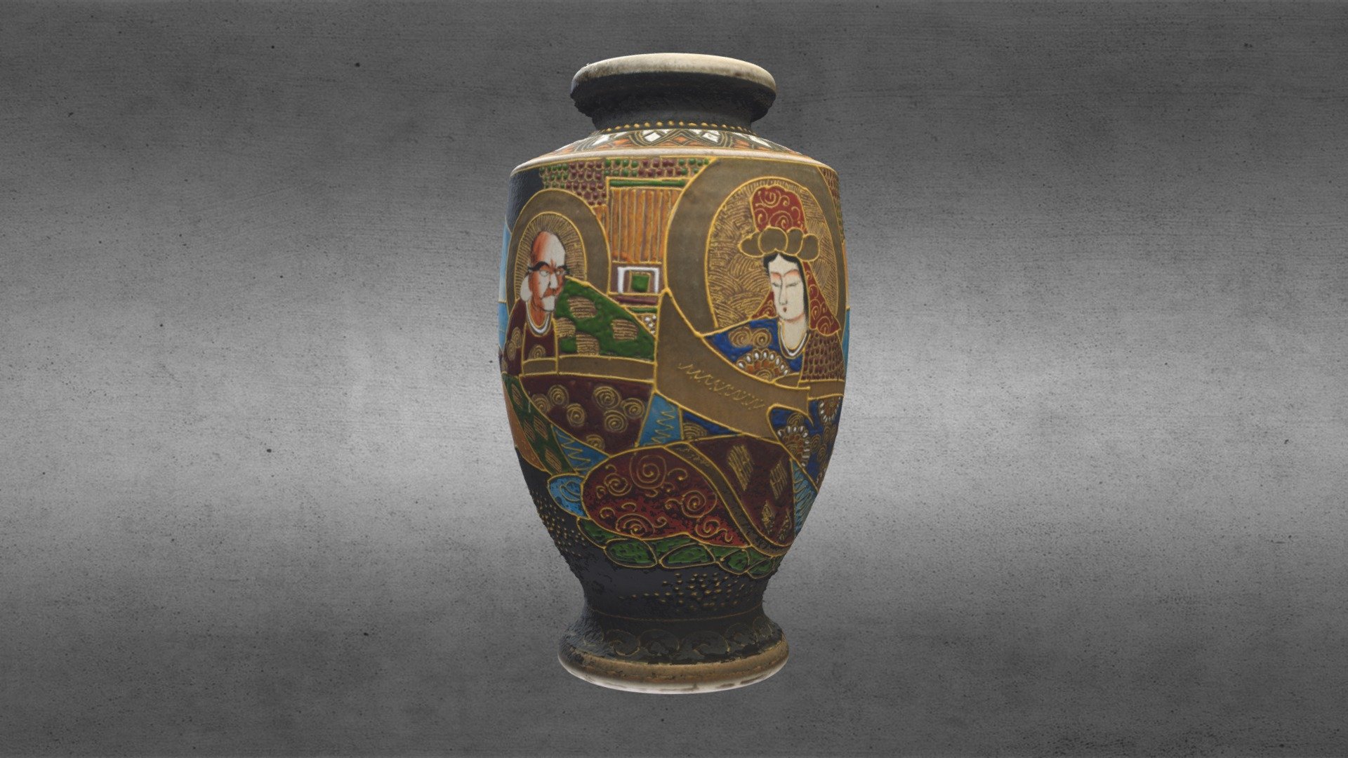 Wonderfully kitsch Japanese vase - 3D model by Thomas J. Keep (@thomas ...