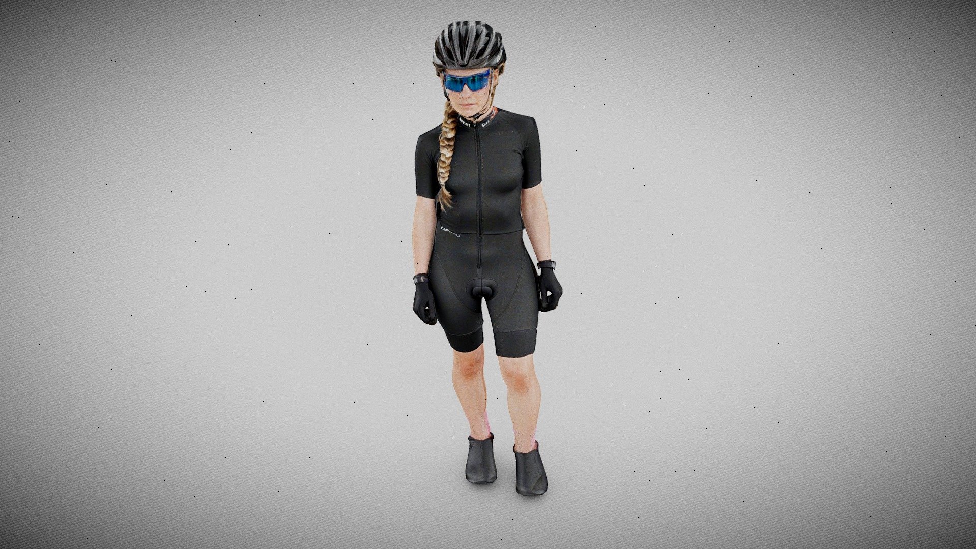 Elite female cyclist - Download Free 3D model by StallionArtist ...