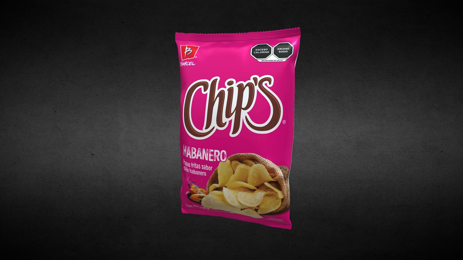 BARCEL CHIPS HABANERO 170G - 3D model by Bimbo (@BimboPanes) [3e51d76 ...