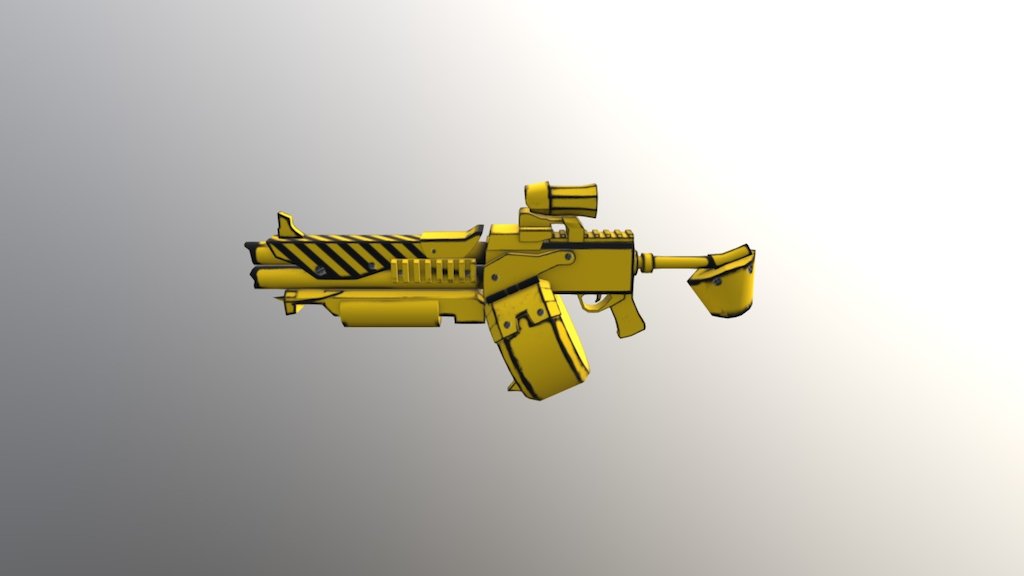 Yellow Rifle Borderlands 2 - 3D model by Gamefist Studios (@MZ ...