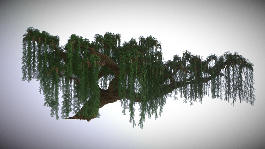 Minecraft Giant Willow Tree 3D Model By Plutouthere 3e5452c Sketchfab