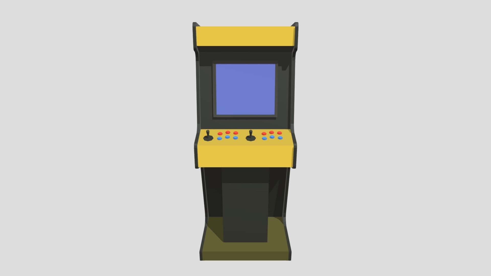 Arcade Machine Draft - Download Free 3D model by Cbubg [3e54bce ...