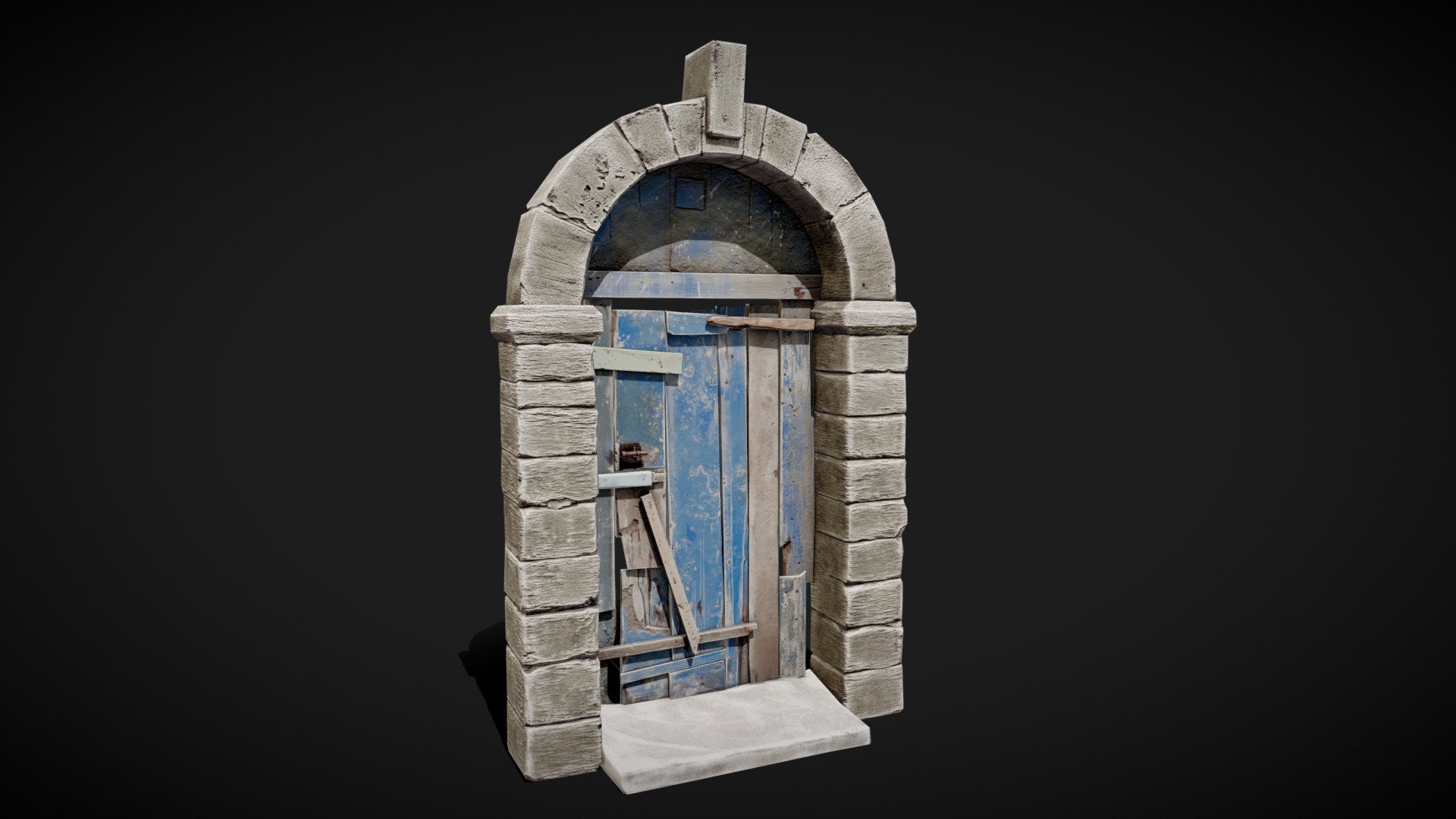 Old Door - 3D model by shearaell [3e559ee] - Sketchfab