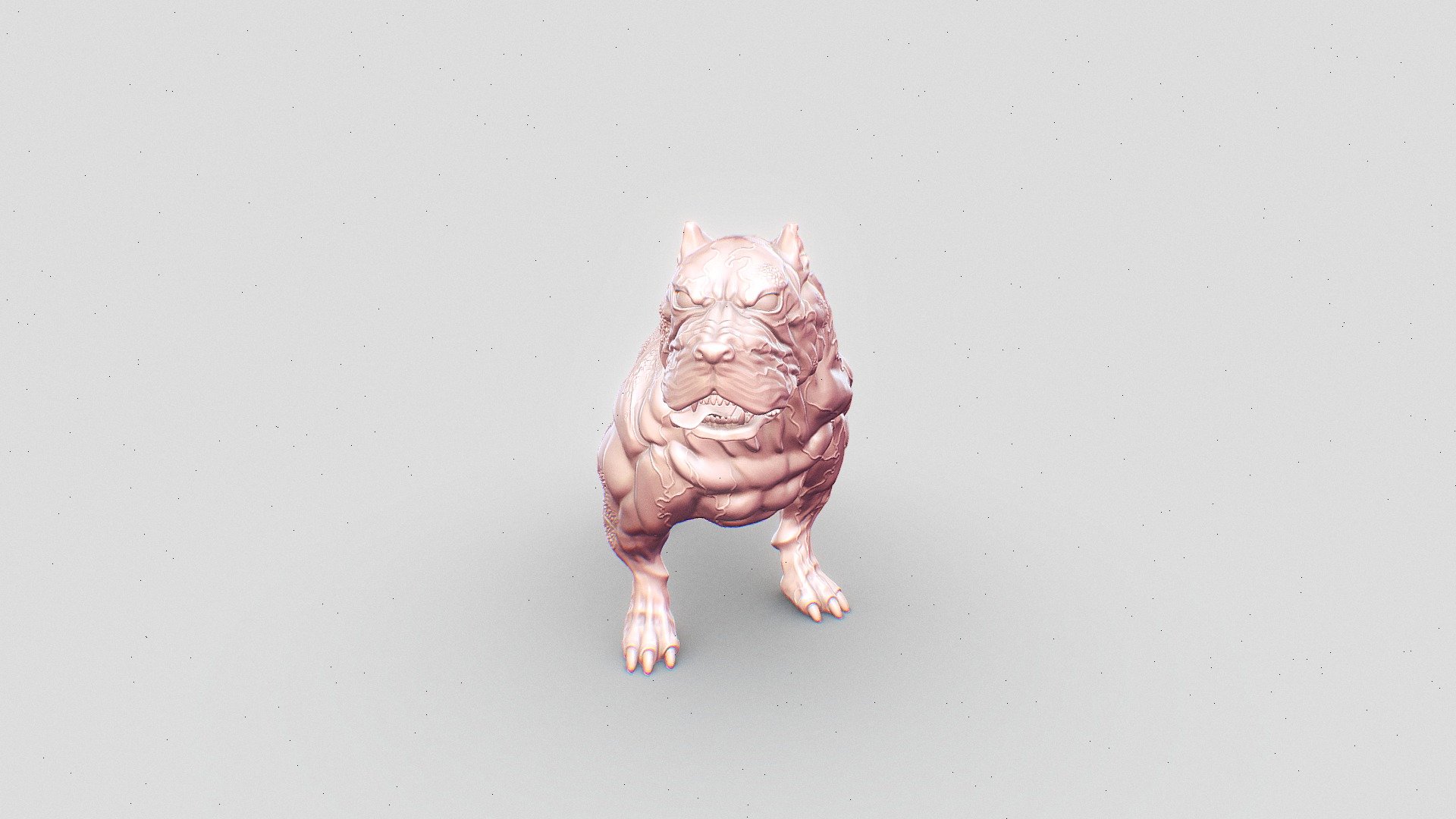 Gamma Dog Smokey Hulk movie (2003) custom figure - 3D model by ...