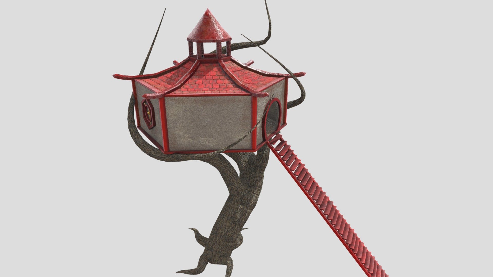 Tree House - Download Free 3D model by cuicdec [3e5700c] - Sketchfab