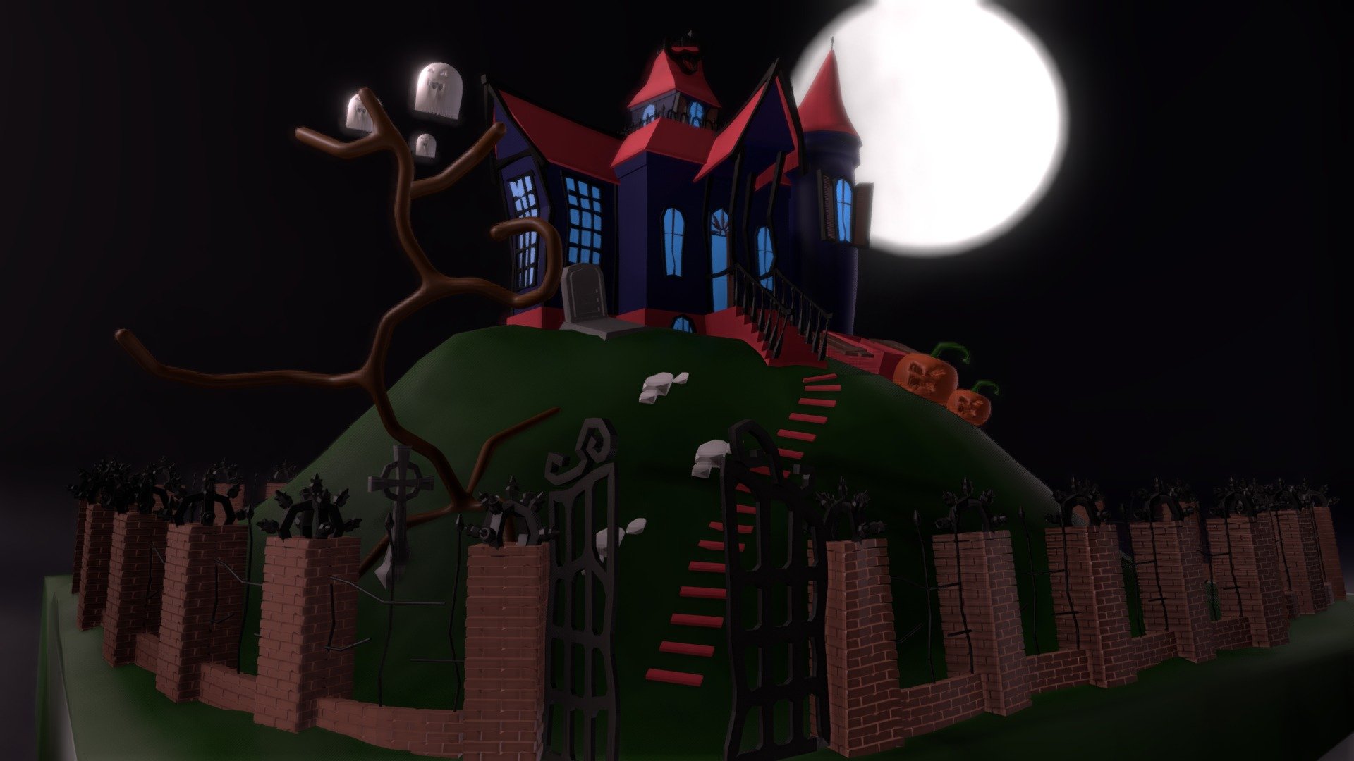 Halloween house - 3D model by ZOMBIREXx24 [3e5779b] - Sketchfab