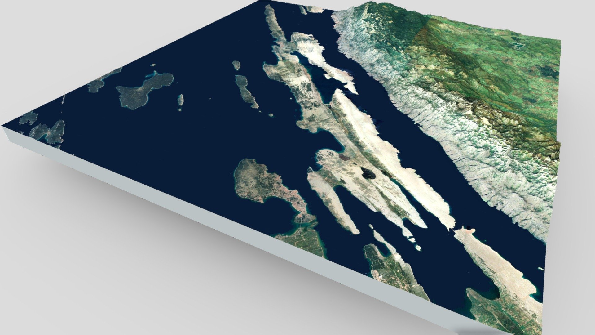 Otok Pag - Download Free 3D model by e-sfera (@skolskaknjiga) [3e580e4] - Sketchfab