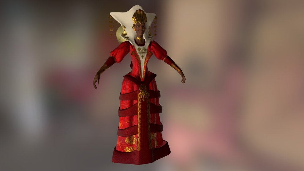 Character project- Space Queen (WIP) - 3D model by Hazel Brown ...