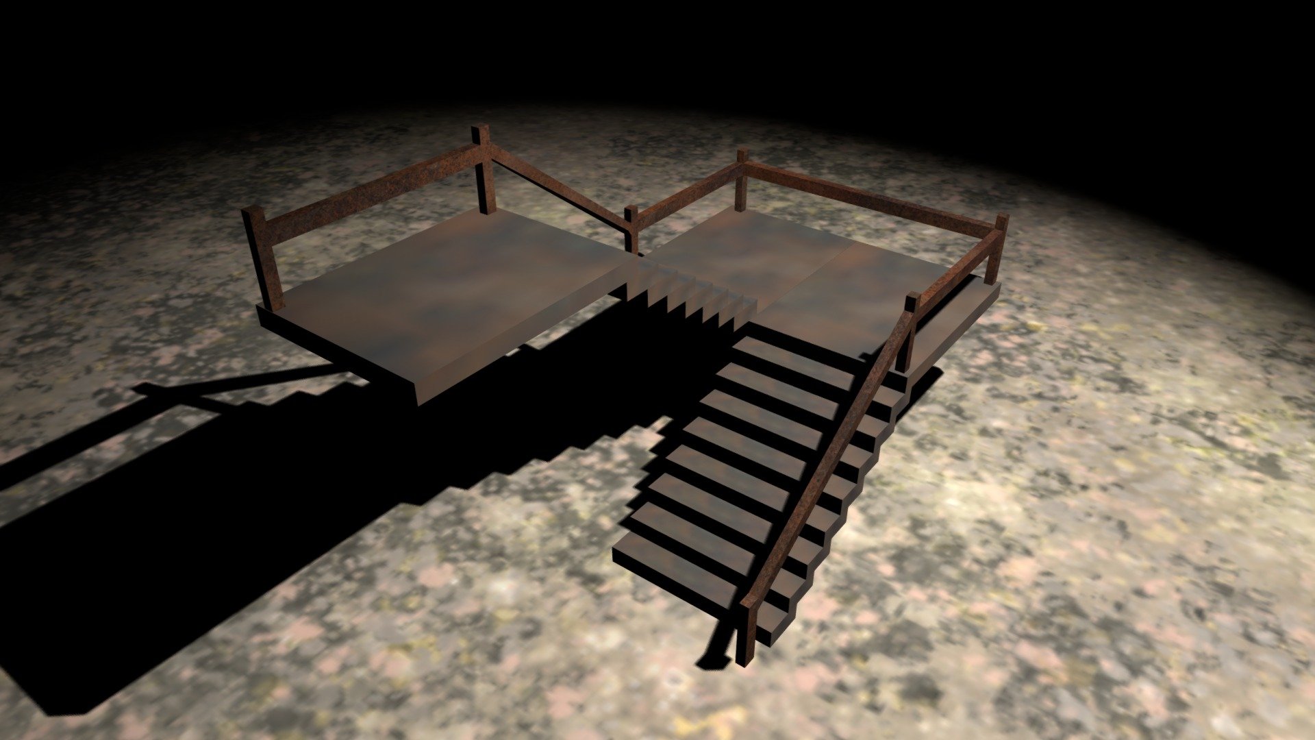 3D Stairs Model - 3D model by Dhruman_Bhatt (@Dhrumanbhatt) [3e595d8 ...