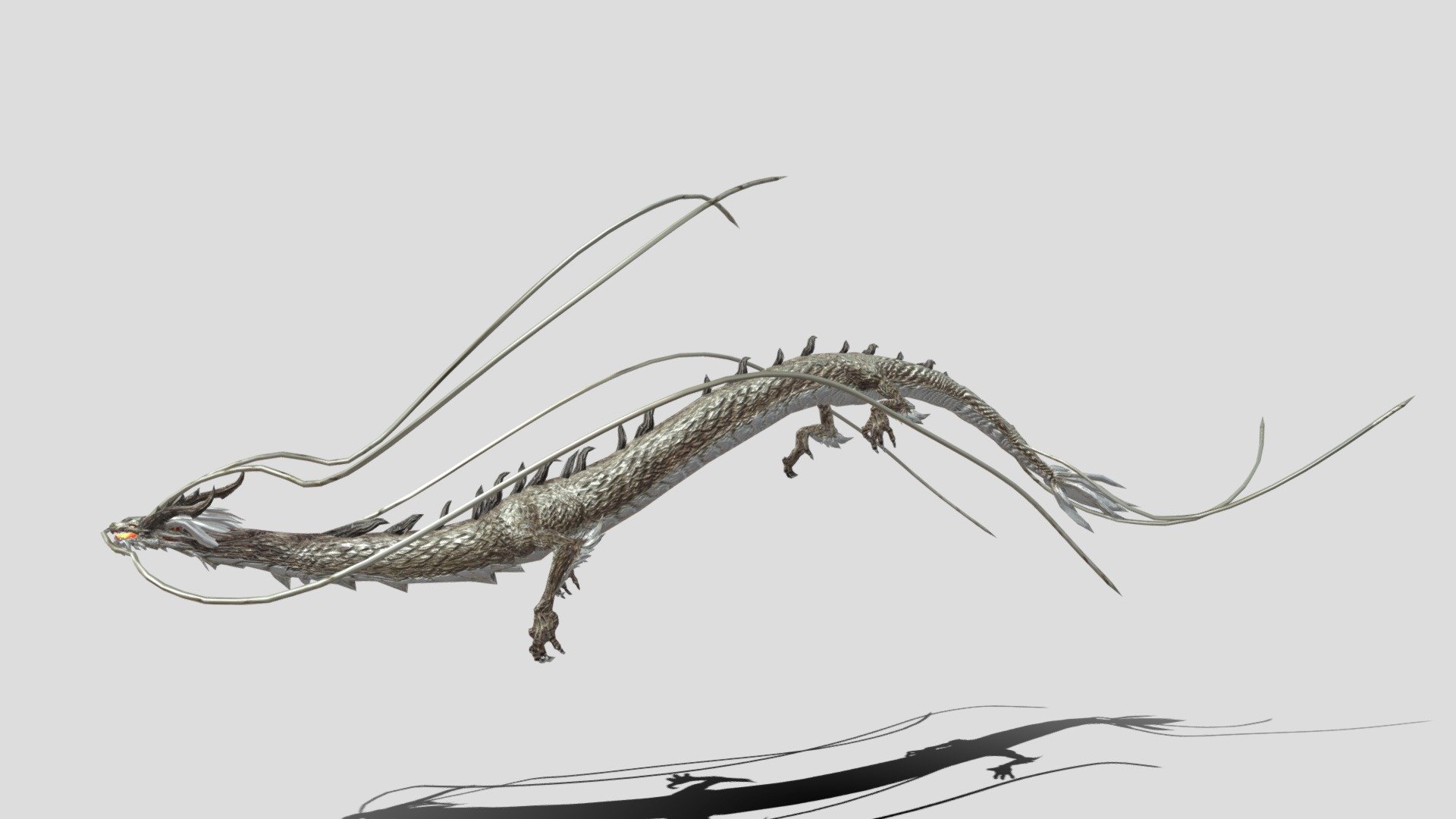 Divine Dragon - Golden(small Head Smooth) - 3D model by Placidusax ...
