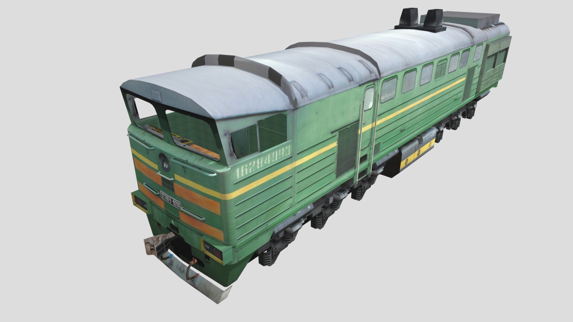soviet engine 2te10u|советский тепловоз 2тэ10у - Download Free 3D model ...