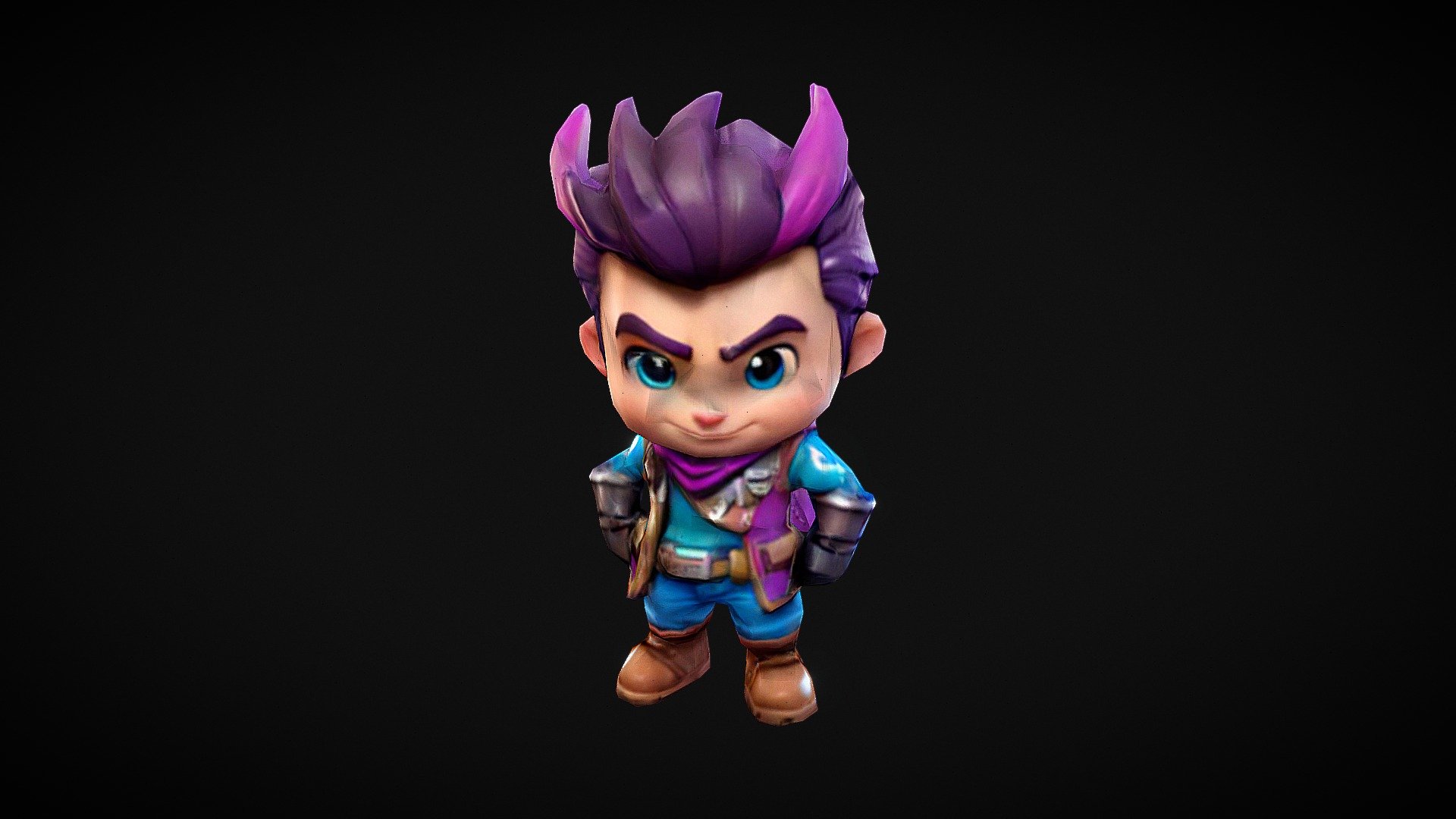 An image of a cartoon character based on the des - Download Free 3D ...