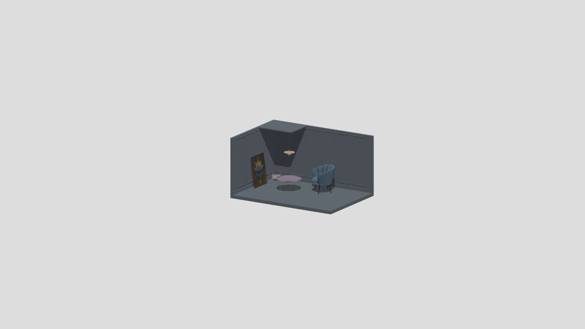 Living Room Scene Design - 3D model by geppettomaster [3e5fa45] - Sketchfab