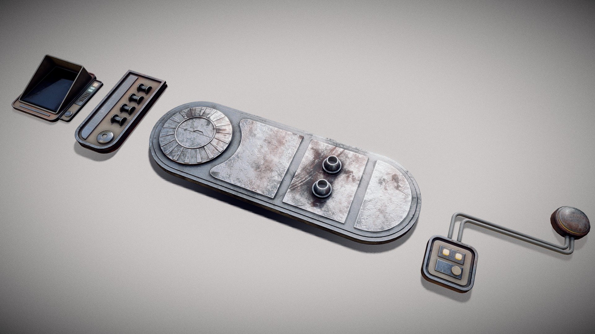 Sci-Fi Props / Star Wars Wall Props 2 - Buy Royalty Free 3D model by ...