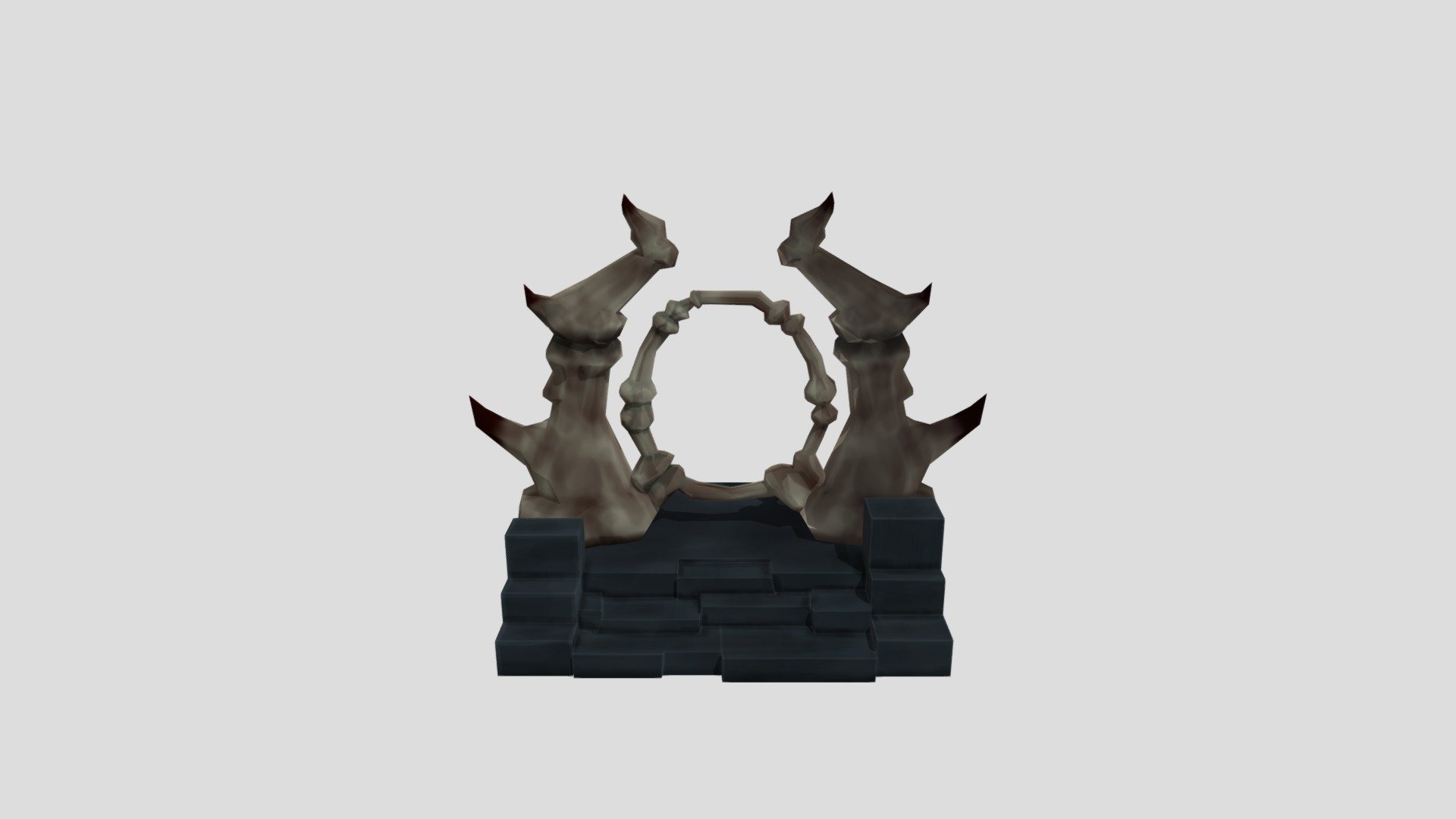 Stylized Bone Gate Way Portal - 3D model by benji.marritt (@benji ...