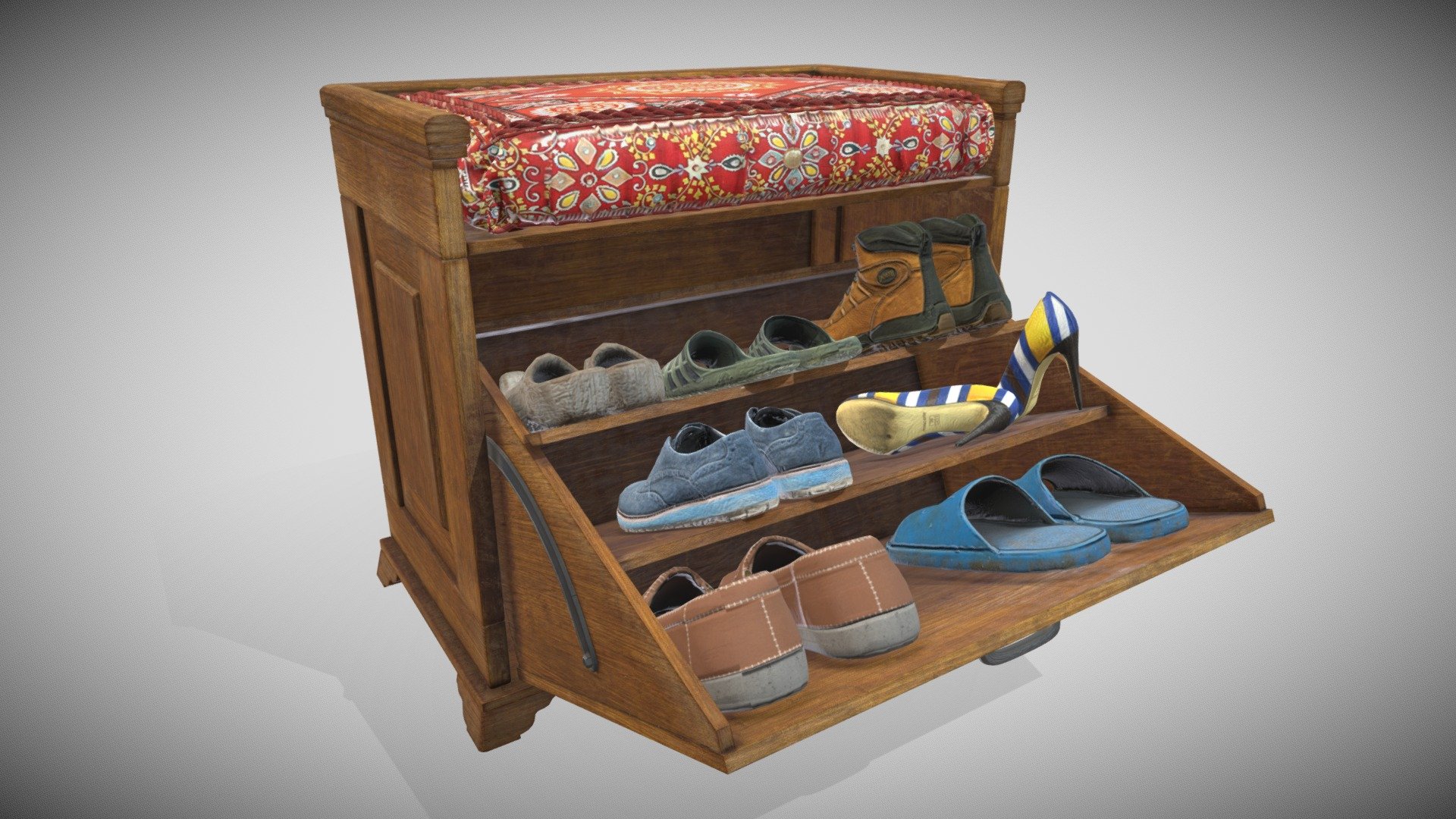 Shoe Rack - Scarpierotta - Buy Royalty Free 3D model by Francesco ...