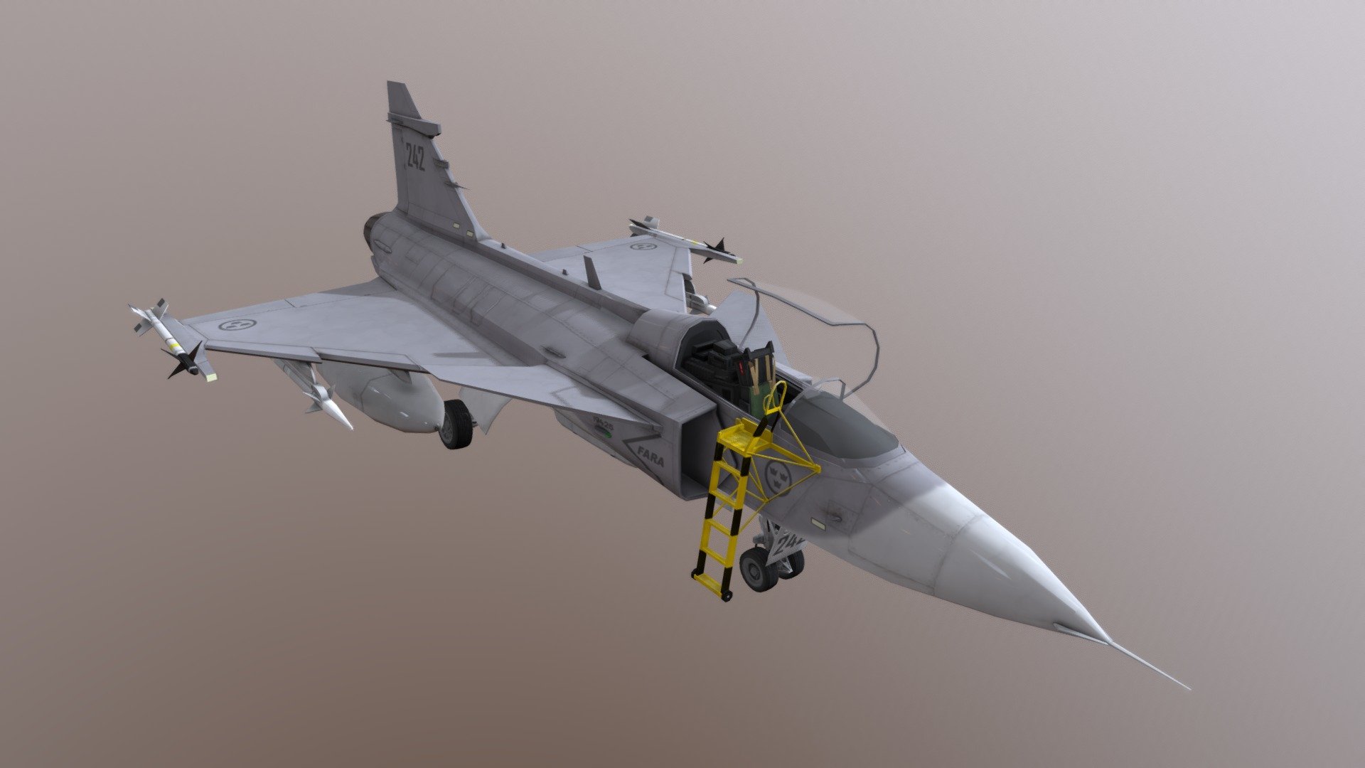 JAS 39 Gripen - #1 (2011) - 3D model by ikonane [3e65648] - Sketchfab