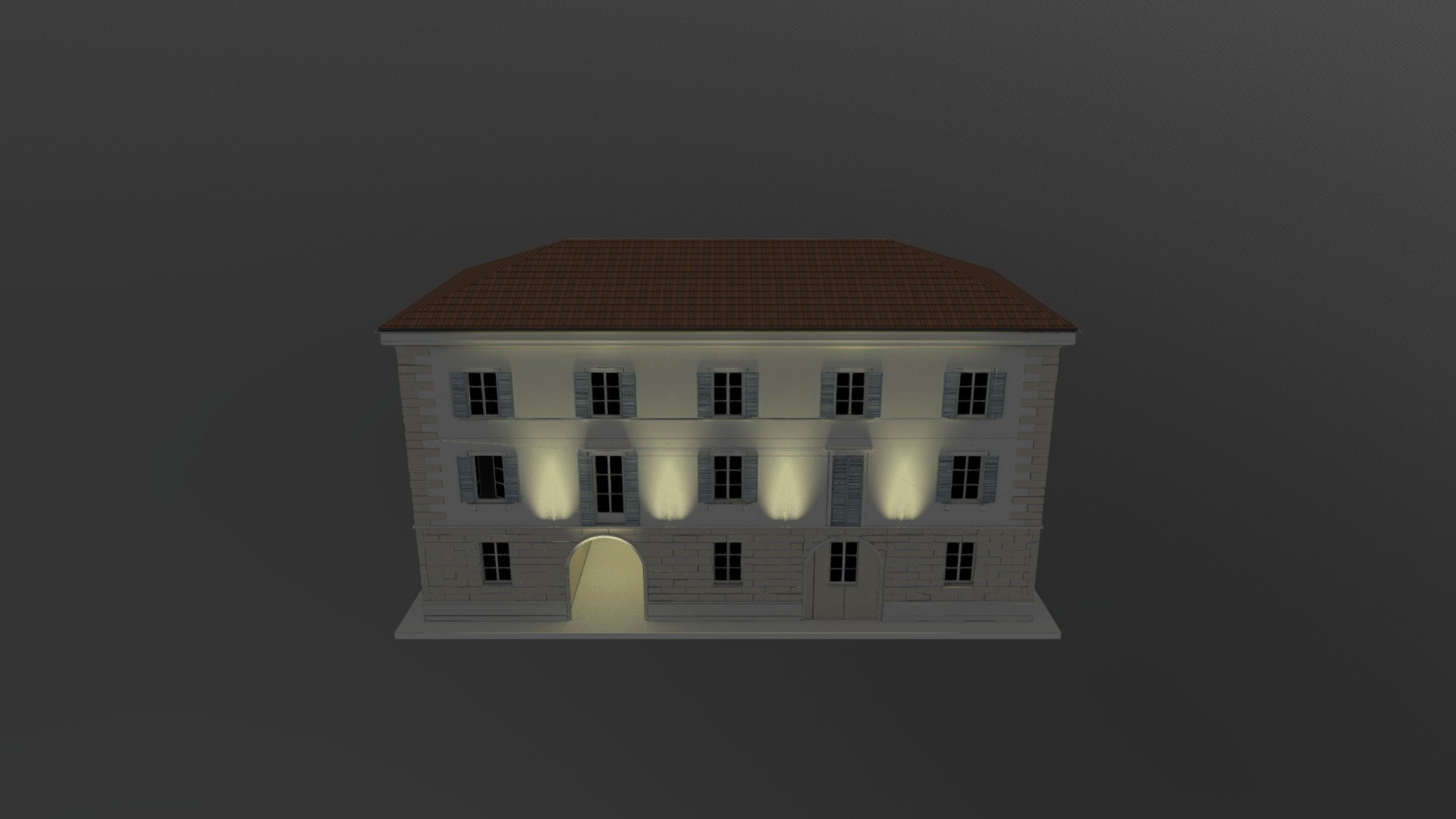 Historical Building - Draft - 3D model by Bim_life [3e65f83] - Sketchfab