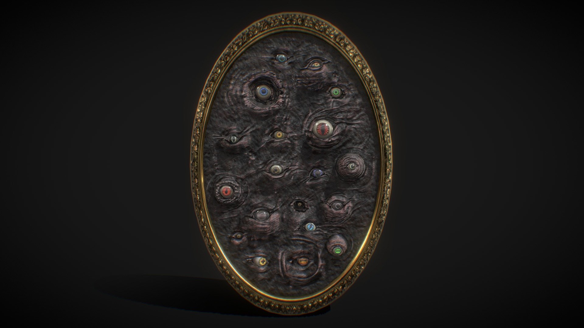 Horror Eyes Painting - low poly animation - Buy Royalty Free 3D model ...