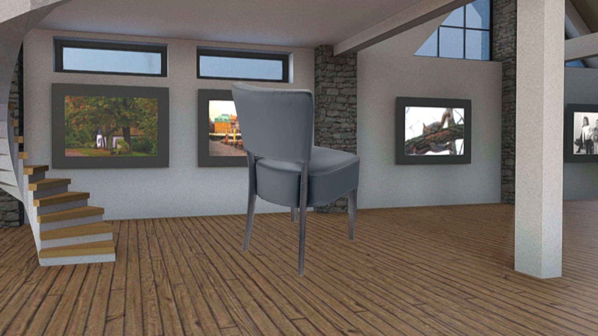 chaise floriane - 3D model by Proditech sud (@proditechsud) [3e66d7b] - Sketchfab
