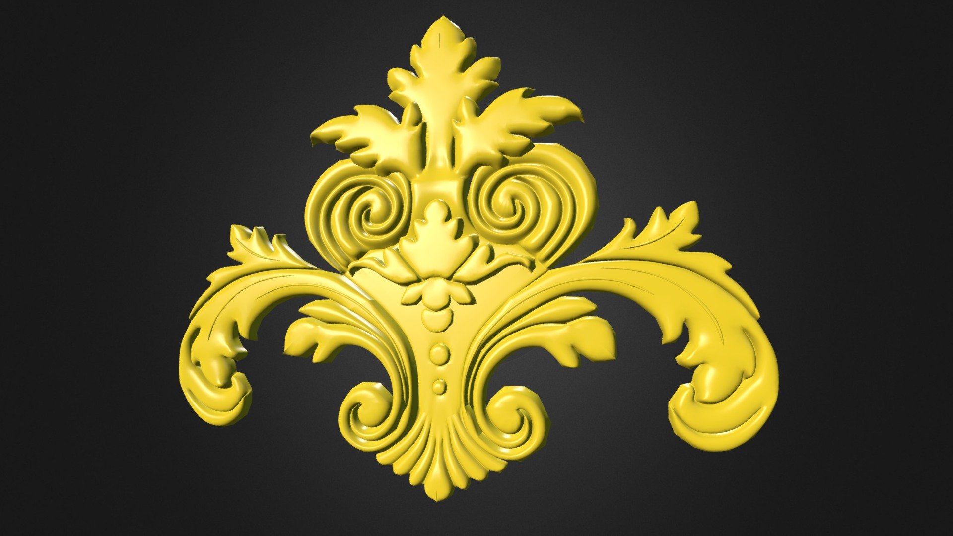 Filigree for a plate - 3D model by jbeals [3e67297] - Sketchfab