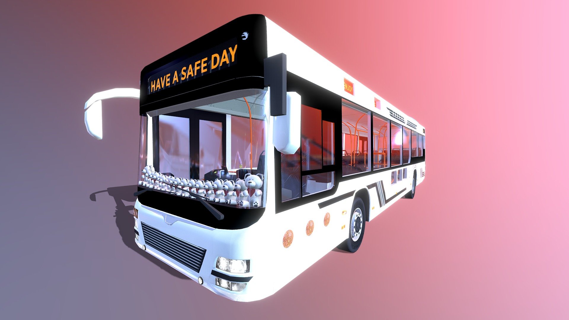 Urban bus - 3D model by Mr. SAM (@sameerqasim80) [3e68f86] - Sketchfab