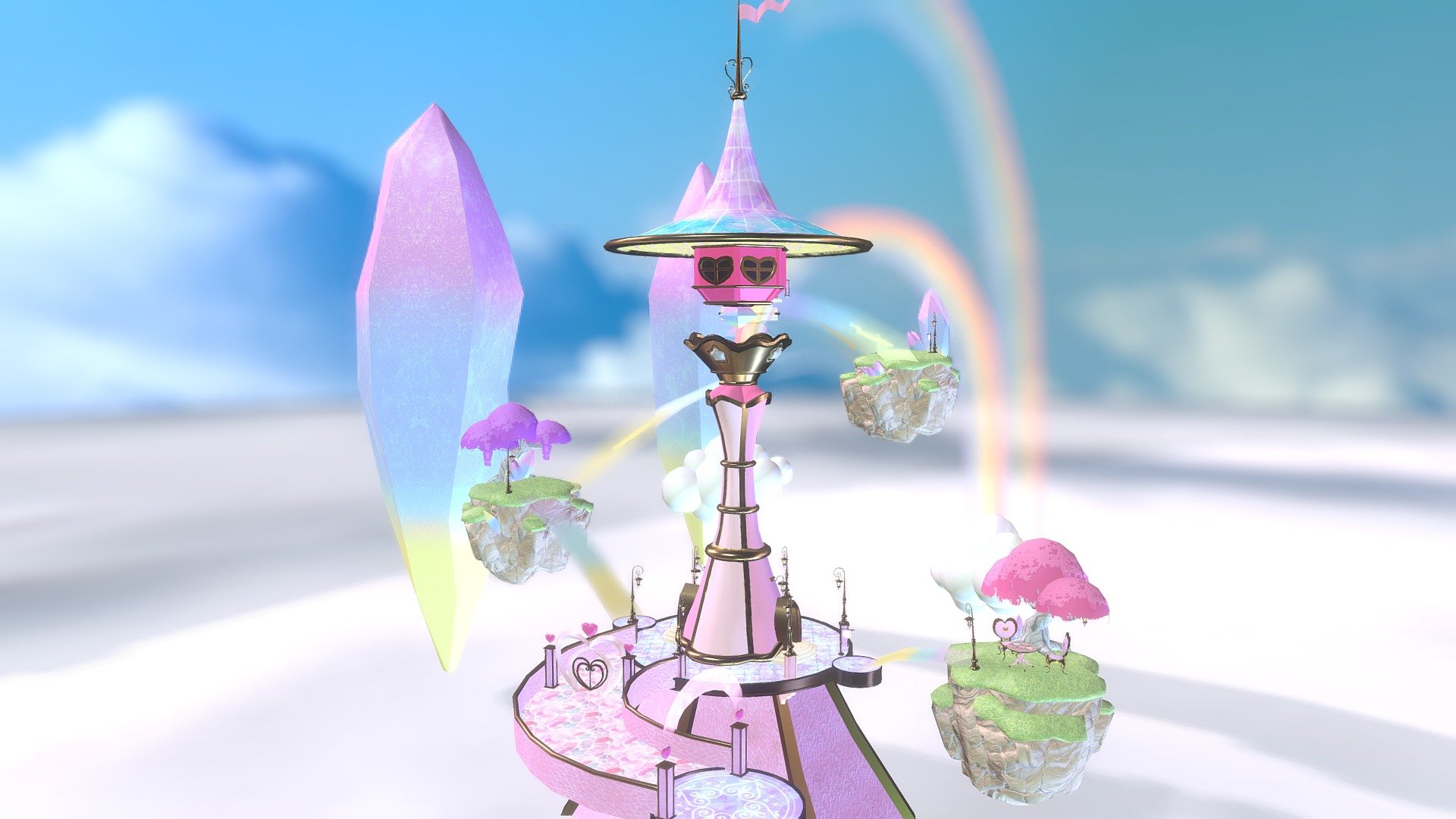【卒業製作】マジカルタワー/Magical Tower - 3D model by Honda (@s202256tsita ...