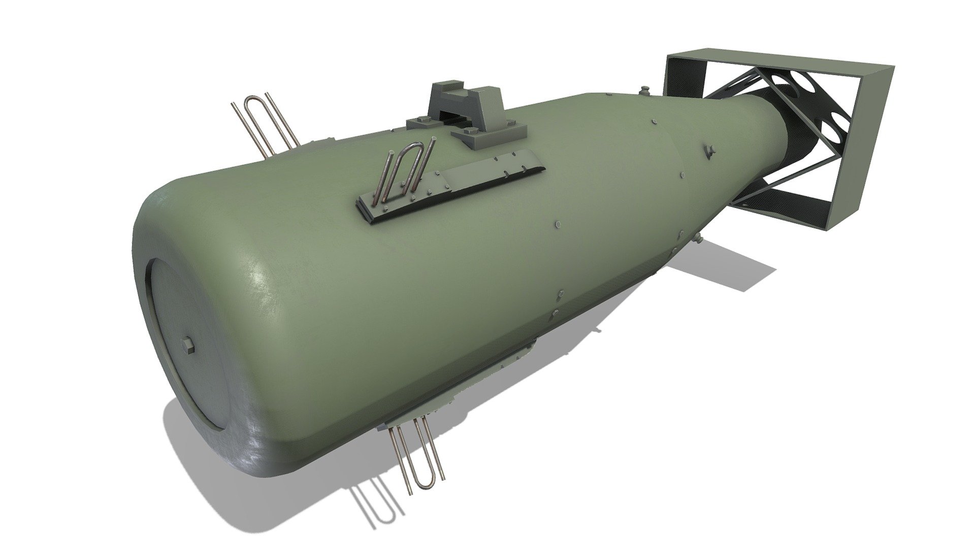 Little Boy - WW2 Atomic Bomb - Buy Royalty Free 3D model by Studio Lab (@studiolab.dev) [3e69437 ...