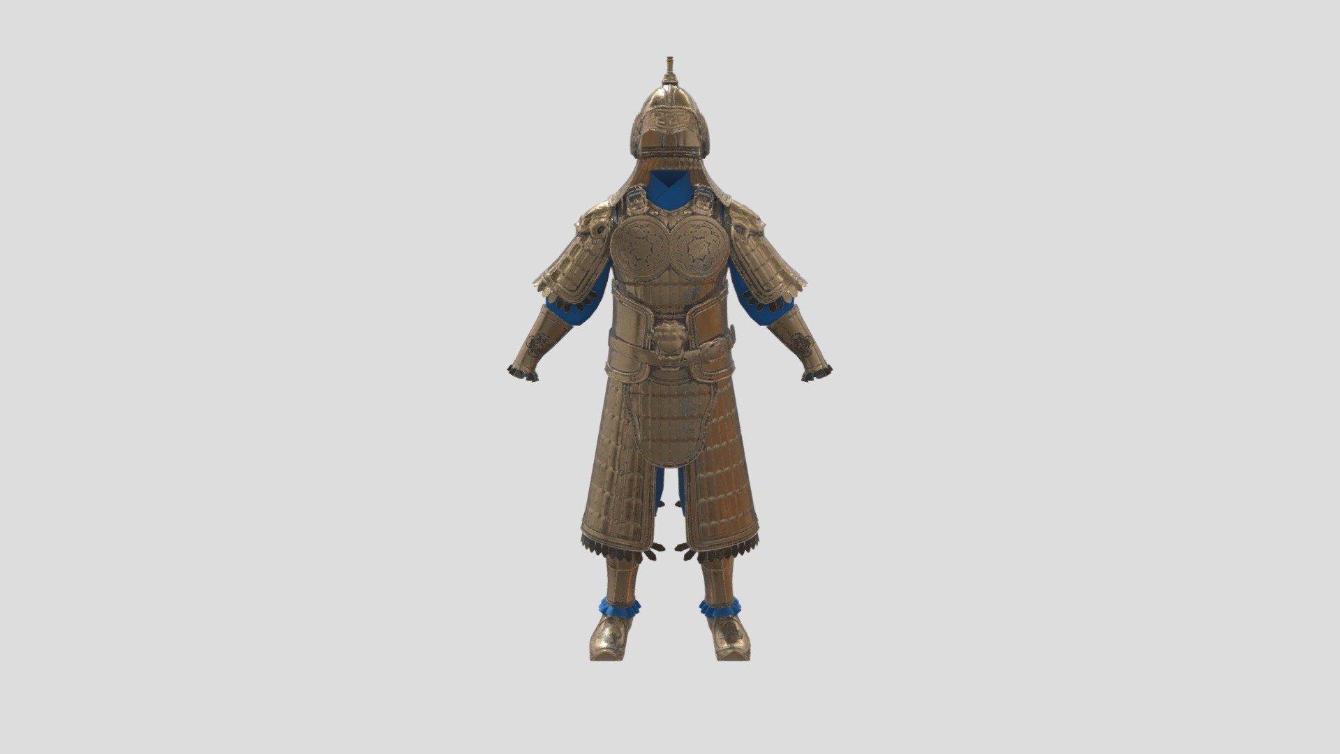 Procedural armor chinese instance test - Download Free 3D model by ...
