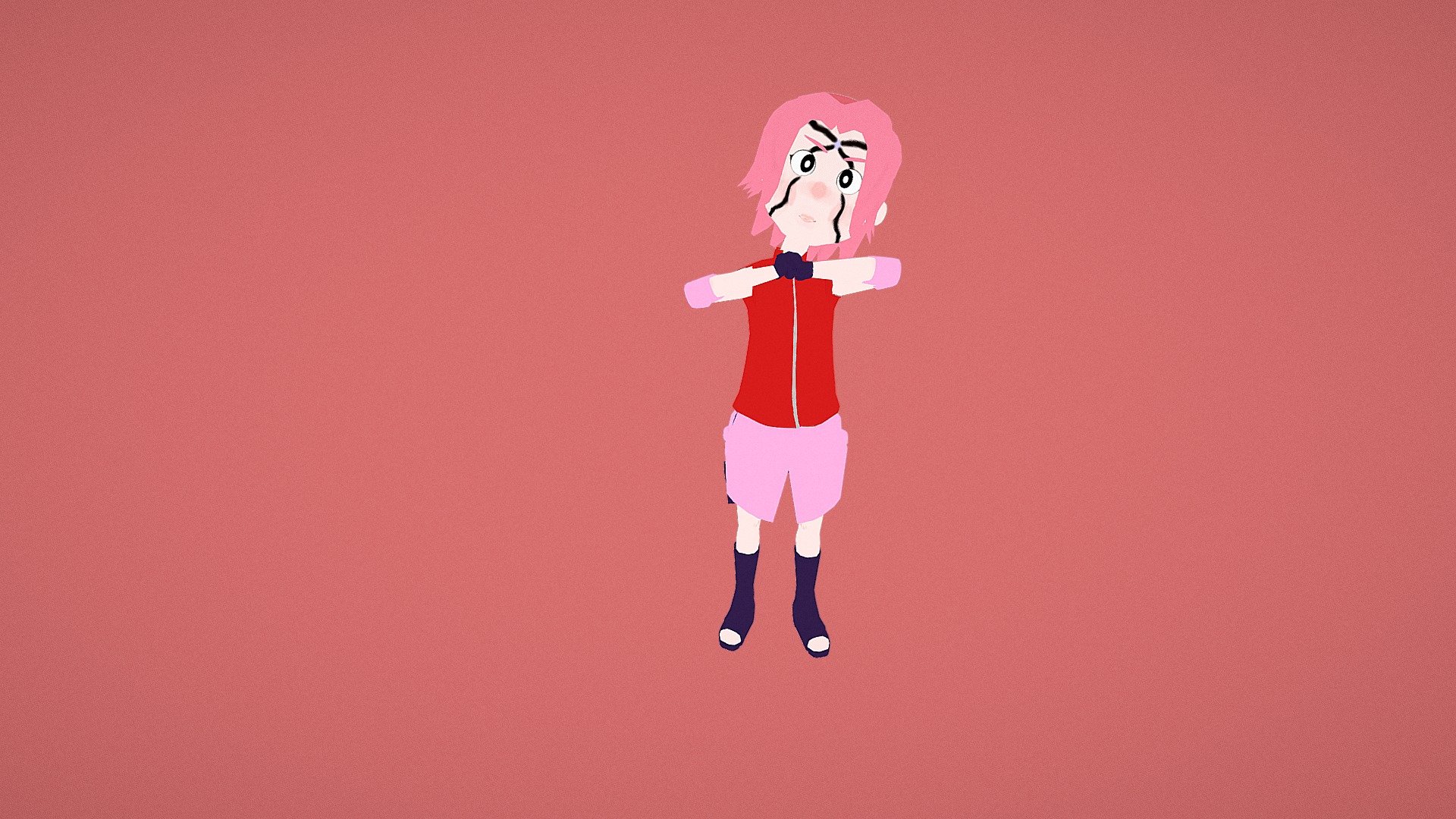sakura haruno - 3D model by chakib2456 [3e6c130] - Sketchfab