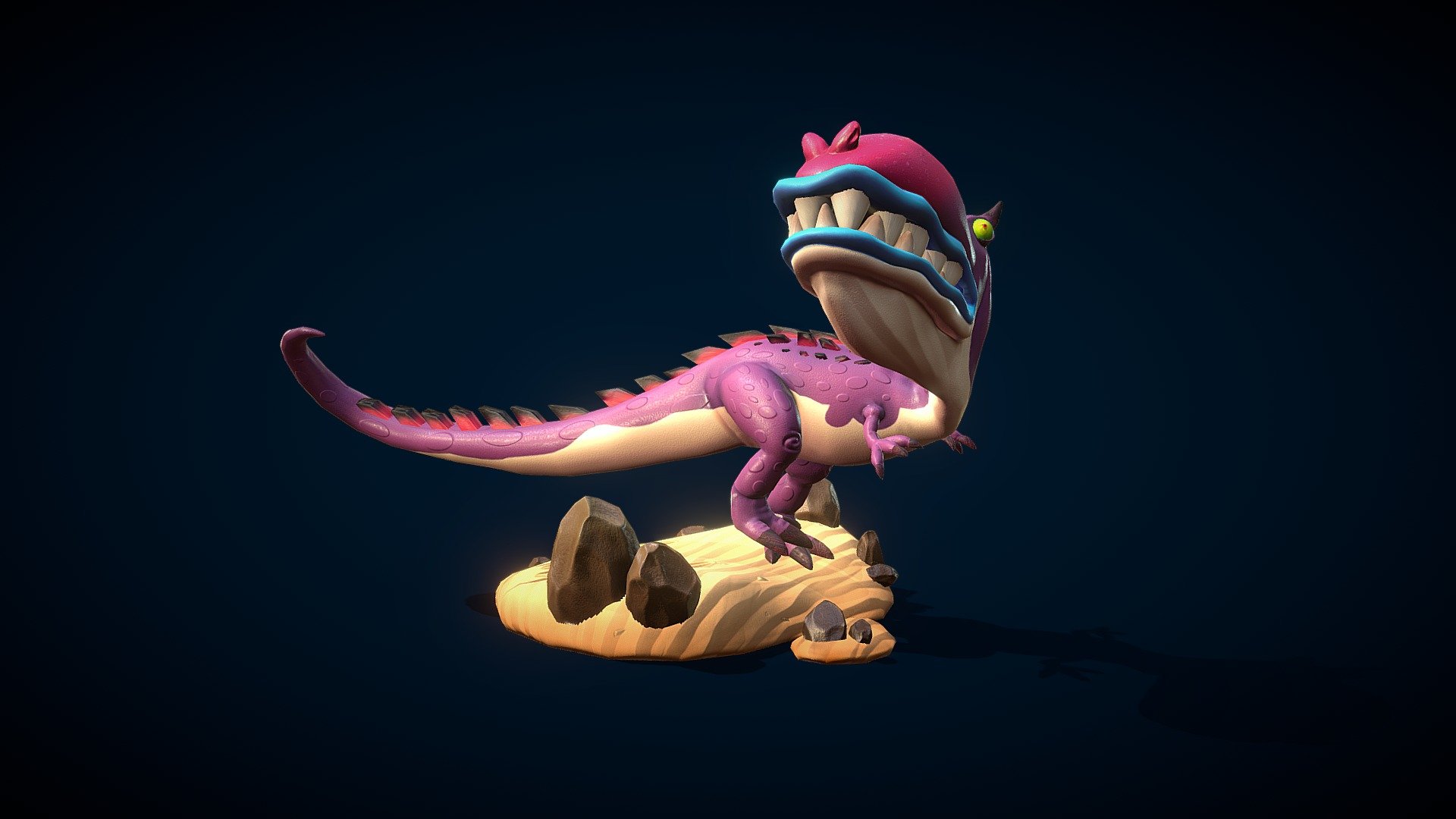 Scared Trex - 3D model by Remco Jacobs (@RemcoJacobs) [3e6e766] - Sketchfab